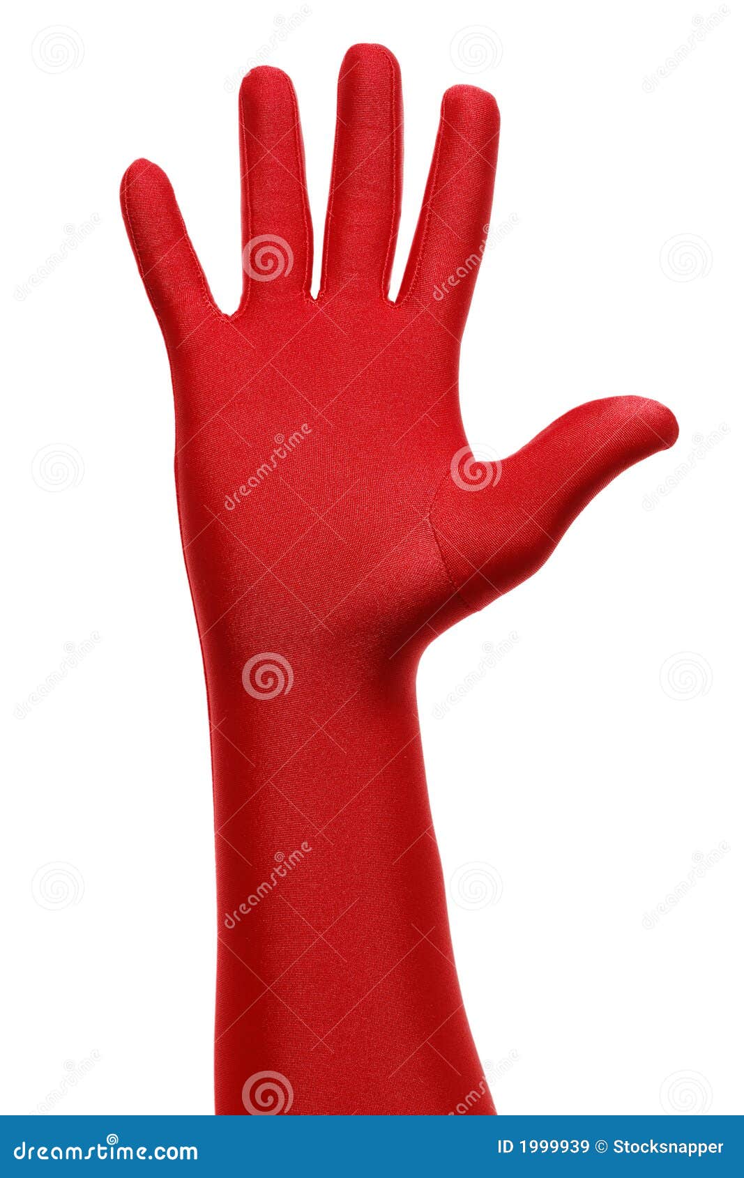 Rode hand stock afbeelding. Image of geliefde, lycra, knipsel - 1999939