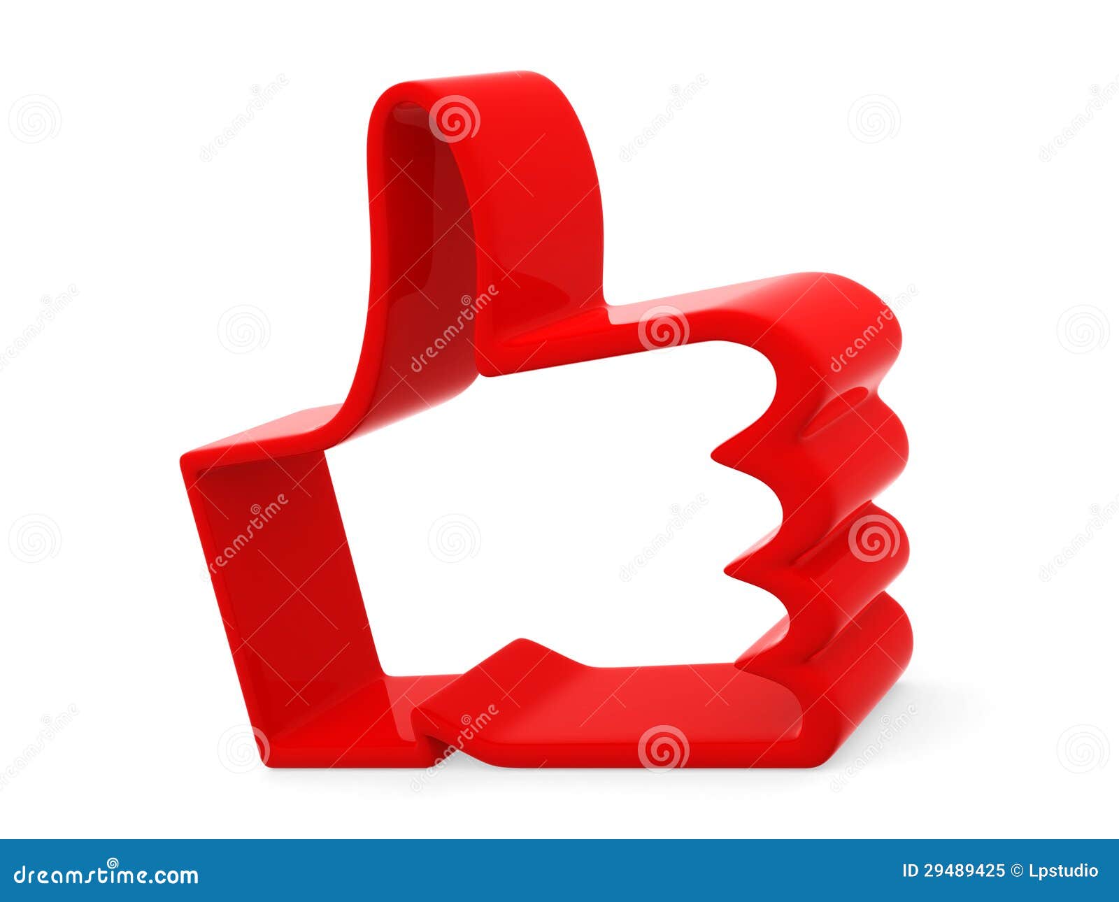 Rode hand stock illustratie. Illustration of communiceer - 29489425