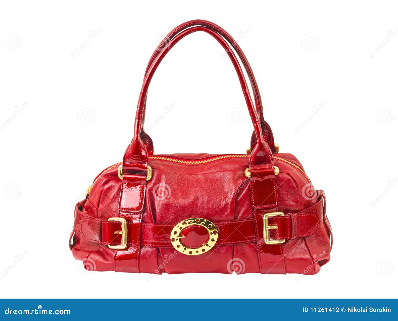 Rode handtas stock foto. Image of gesp, schoonheid, luxe - 11261412