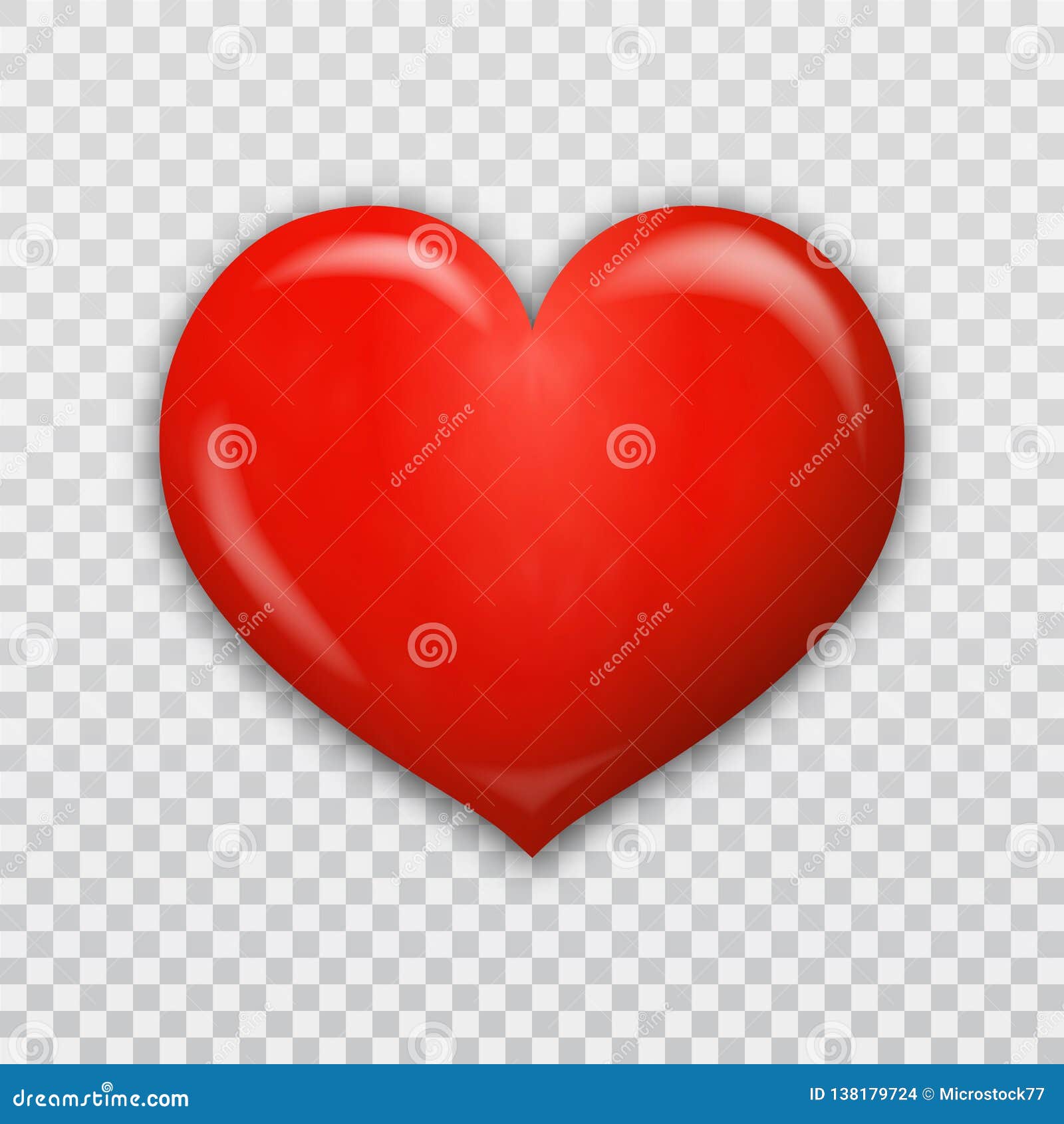 Rode hart 3d vector vector illustratie. Illustration of illustratie ...