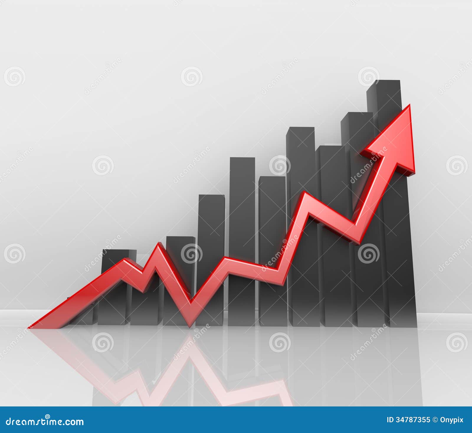 Rode Infographic Pijl - De Groei Stock Illustratie - Illustration of ...