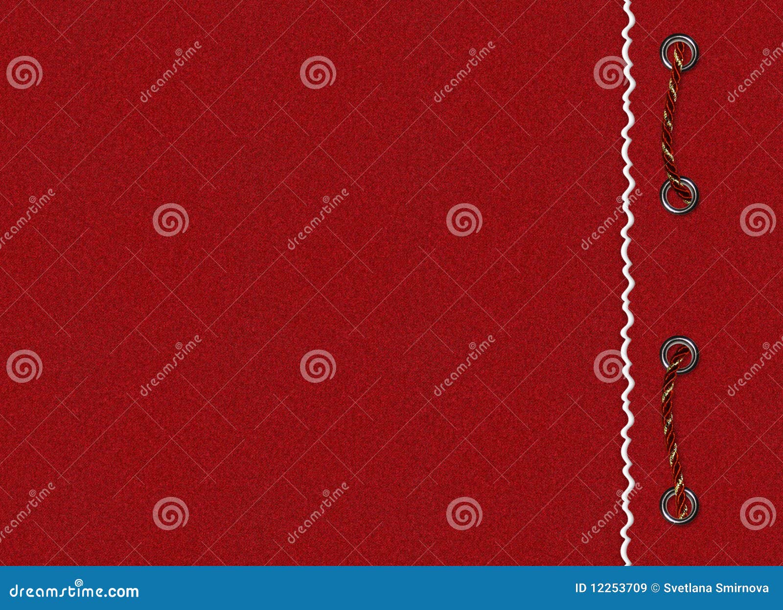 Rode kaart met vlecht stock afbeelding. Image of canvas - 12253709