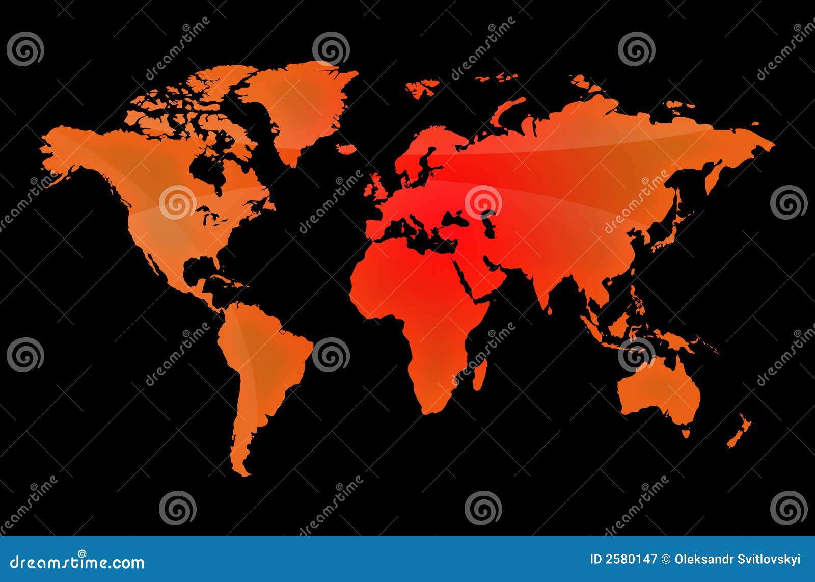 Rode Kaart Van De Wereld Picture. Image: 2580147