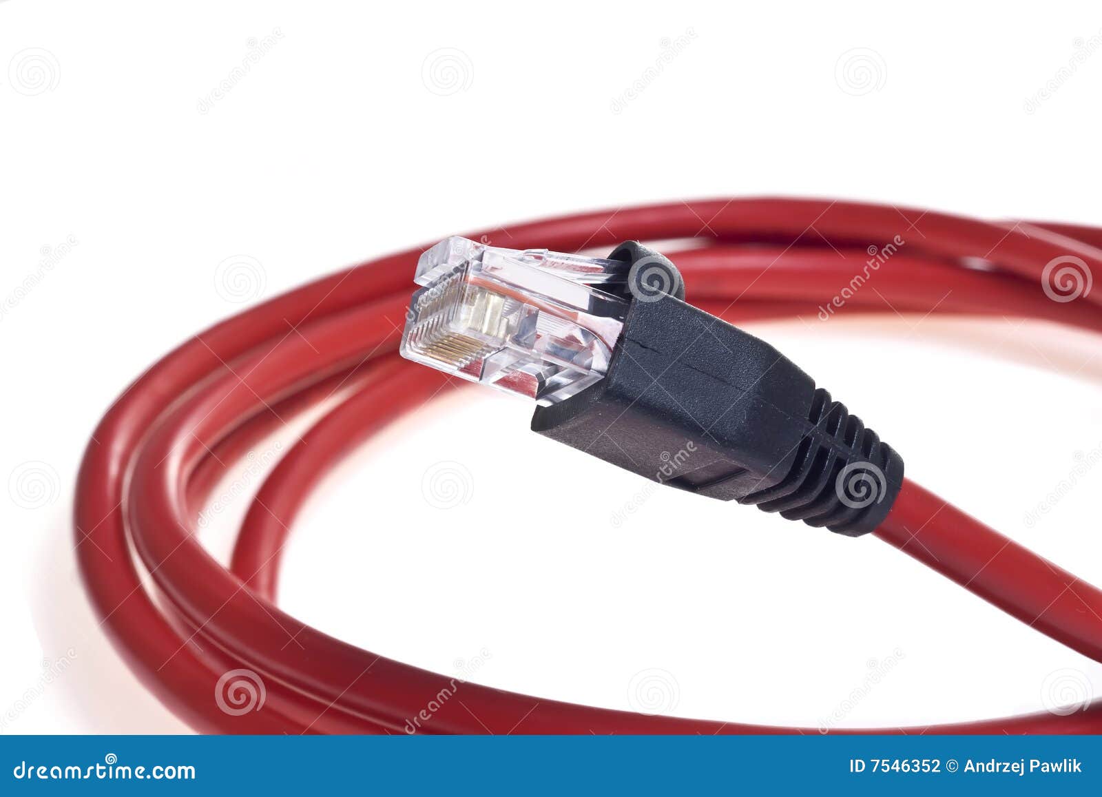 Rode kabel stock foto. Image of verloren, getelegrafeerd - 7546352
