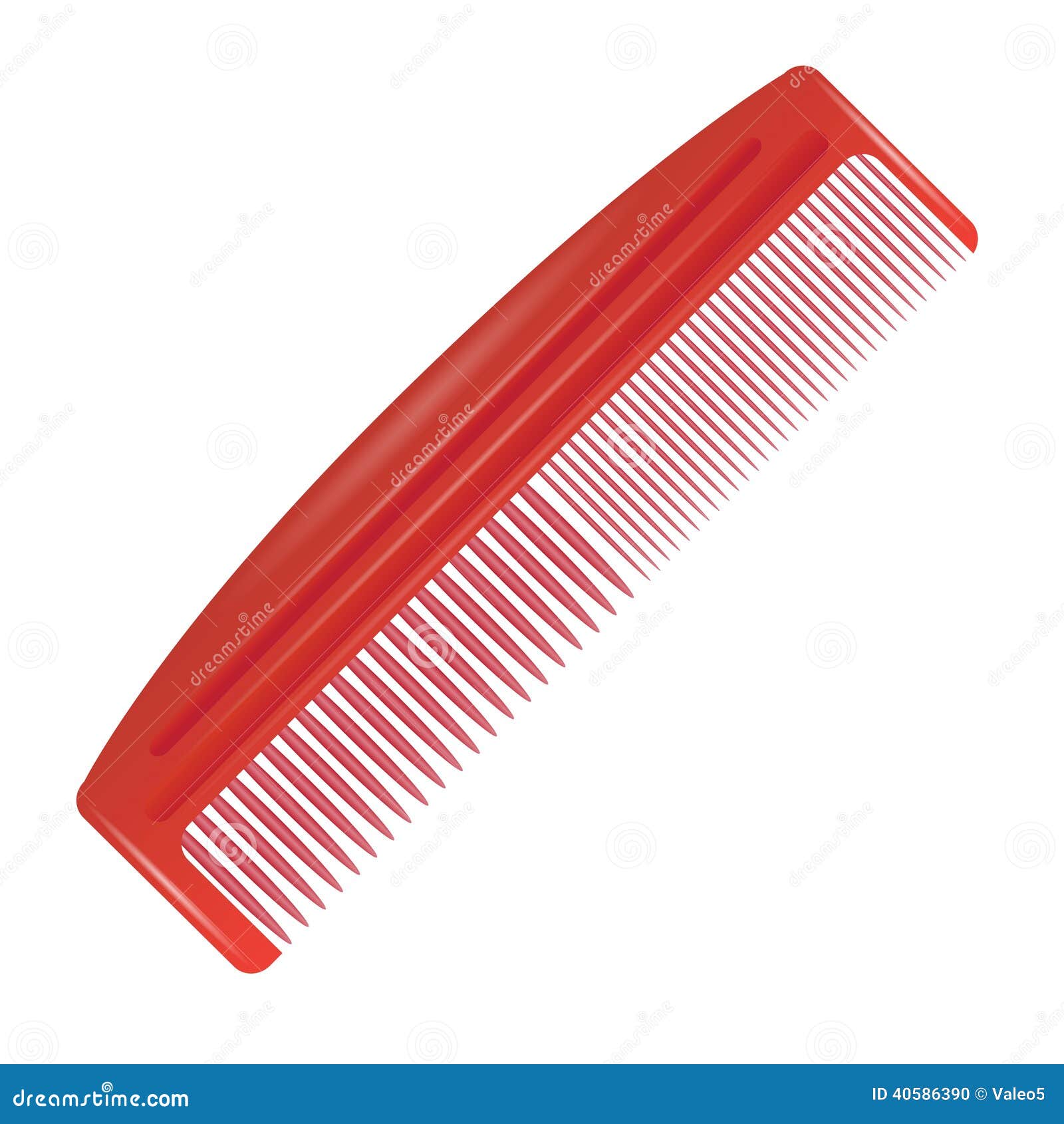 Rode kam vector illustratie. Illustration of zwart, illustratie - 40586390