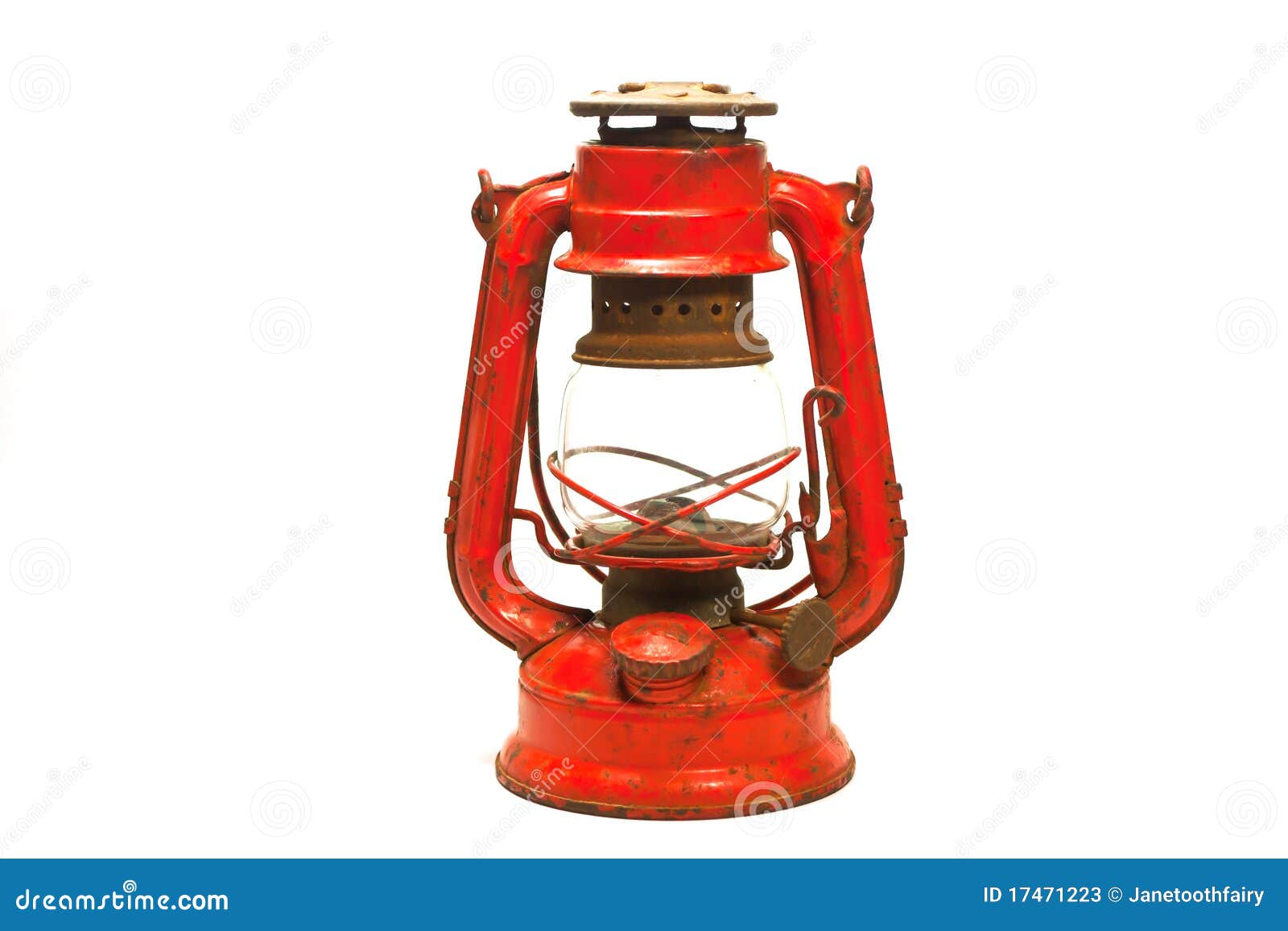 Rode lantaarn stock afbeelding. Image of kerosine, retro - 17471223