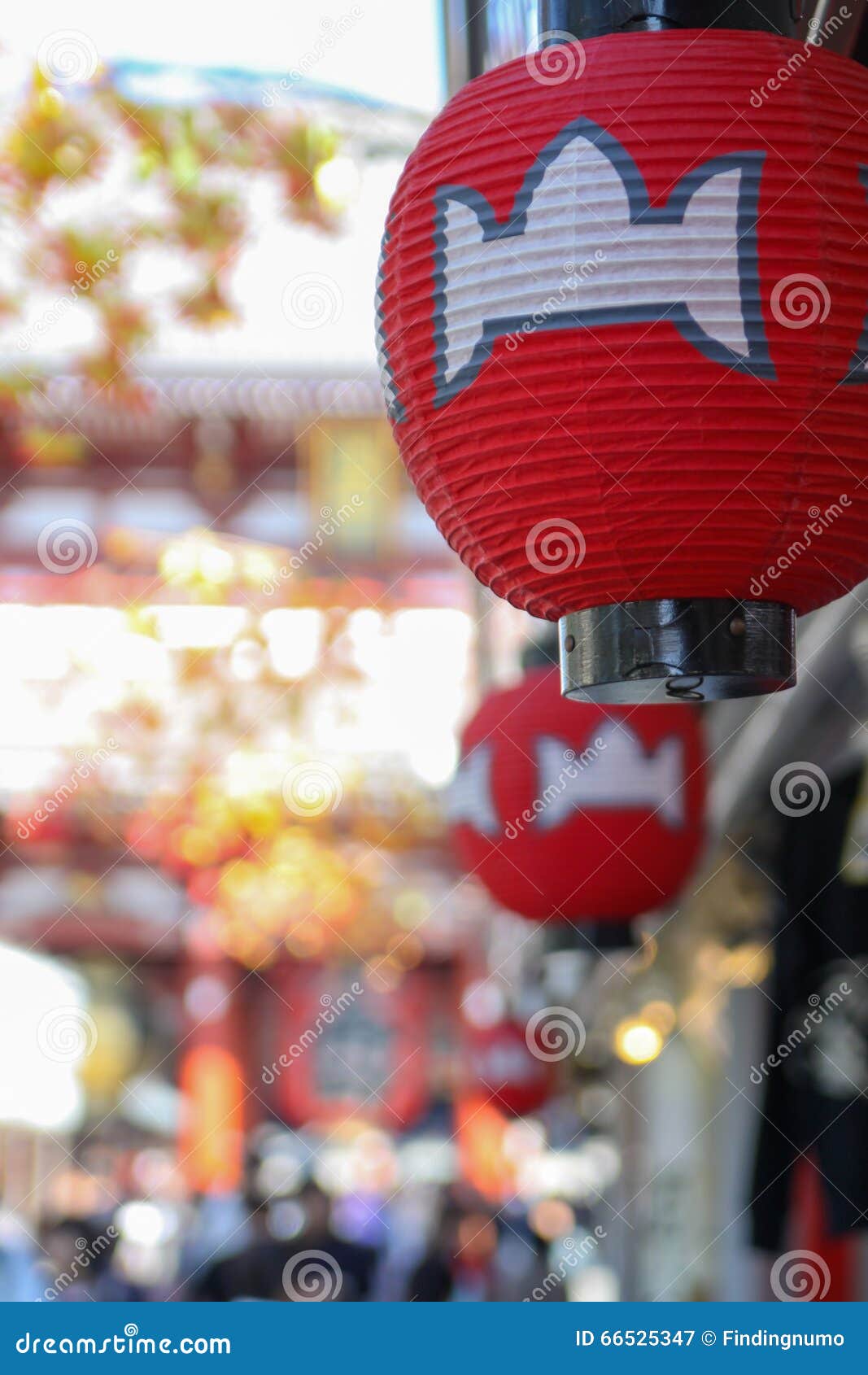 Rode Lantaarn in Asakusa, Japan Stock Afbeelding - Image of stad ...
