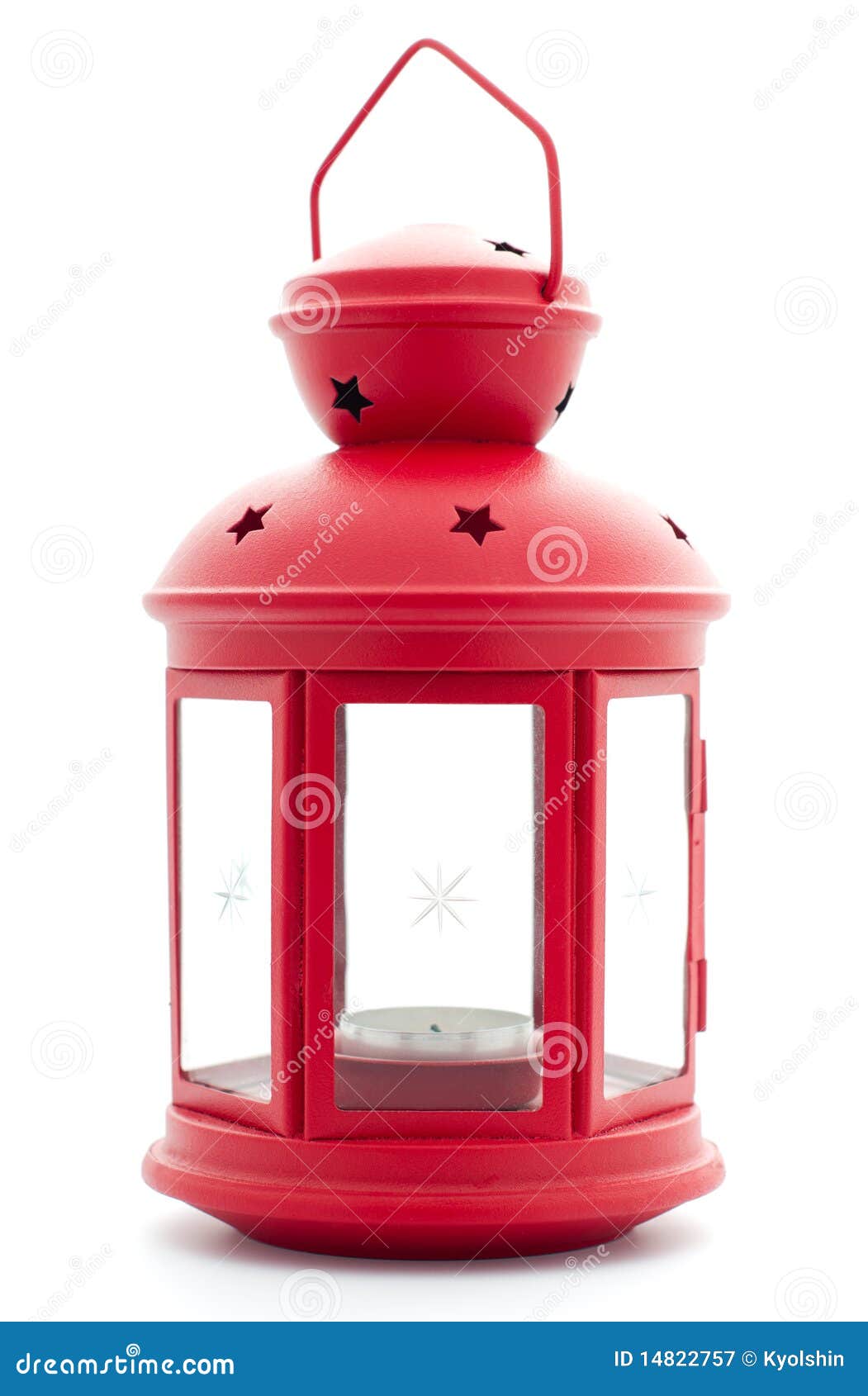 Rode Lantaarn Met Binnen Kaars Stock Afbeelding - Image of mooi ...