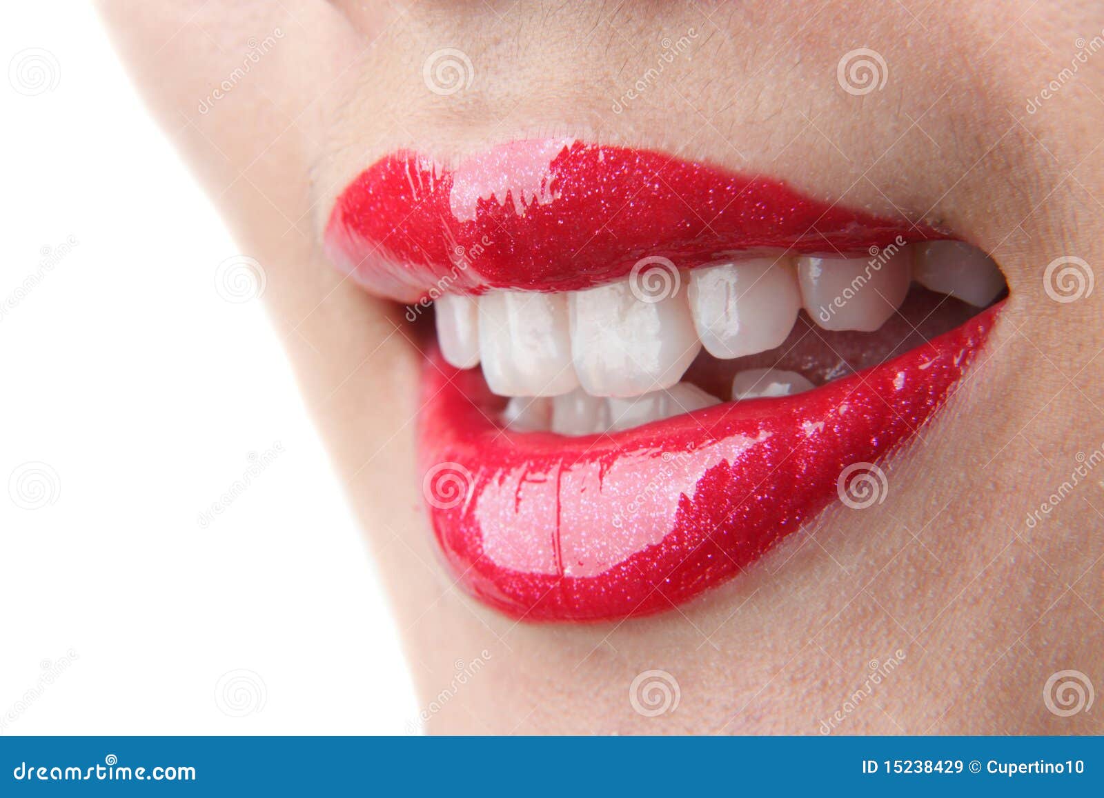 Rode lippen stock afbeelding. Image of vrij, blij, verrukkelijk - 15238429