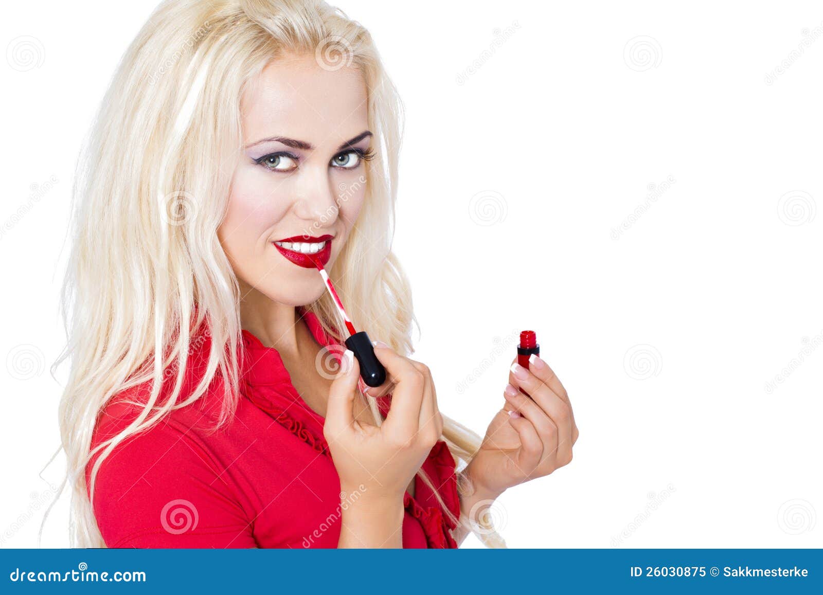 Rode lippenstift stock afbeelding. Image of herinnering - 26030875