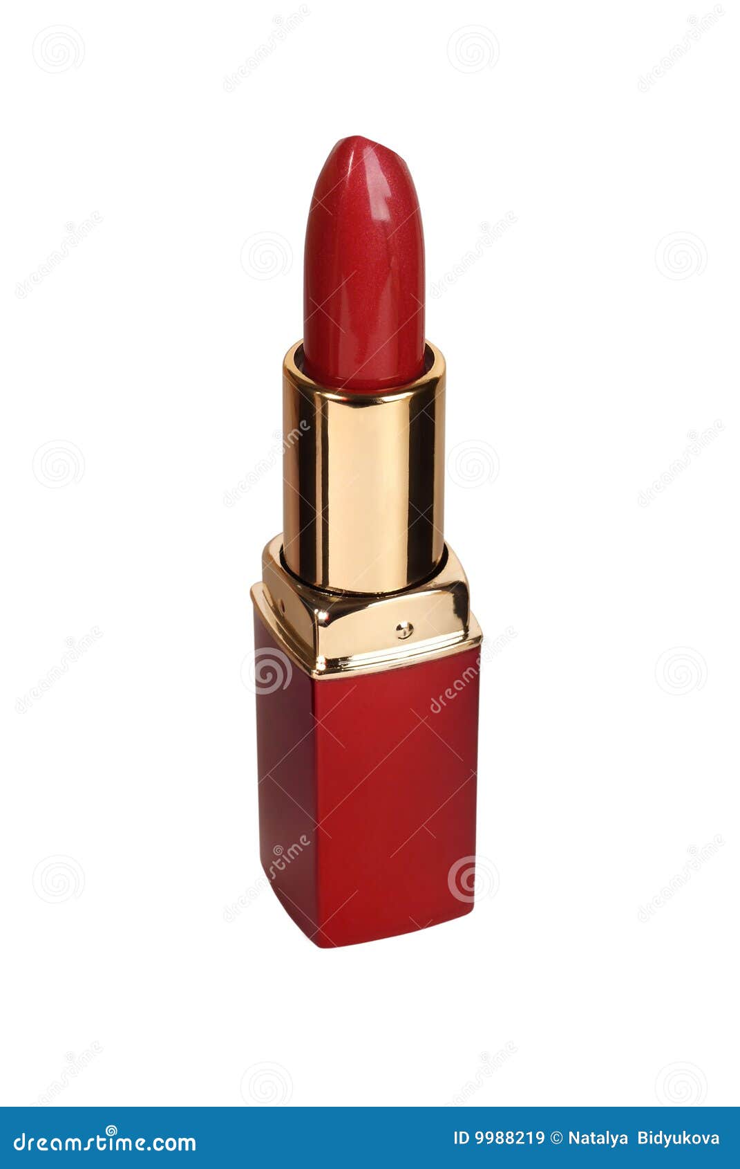 Rode lippenstift stock afbeelding. Image of mousserend - 9988219