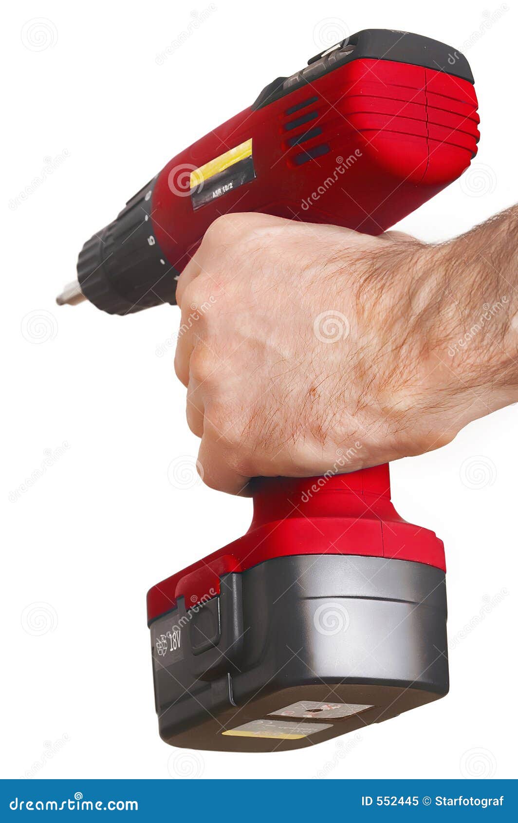 Rode Machtsboor Rote Bohrmaschine Stock Afbeelding - Image of bouwer ...