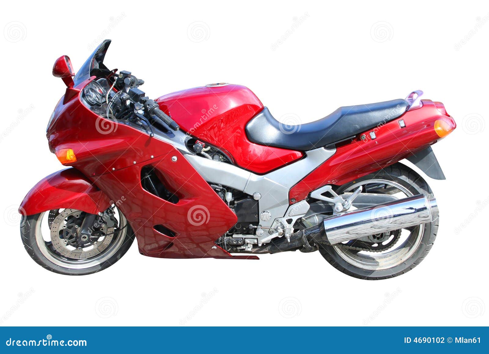 Rode motor stock foto. Image of motor, geïsoleerd, vervoer - 4690102