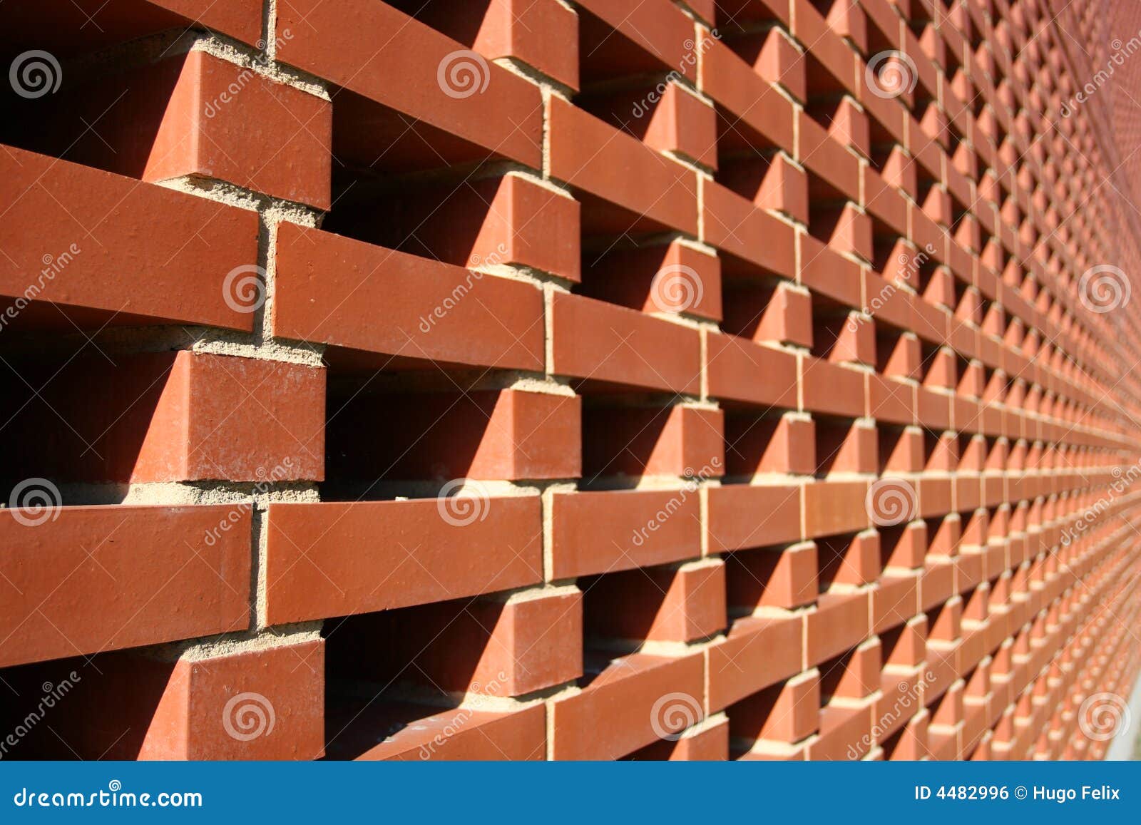 Rode Muur Bricked stock foto. Image of lijnen, scherp - 4482996