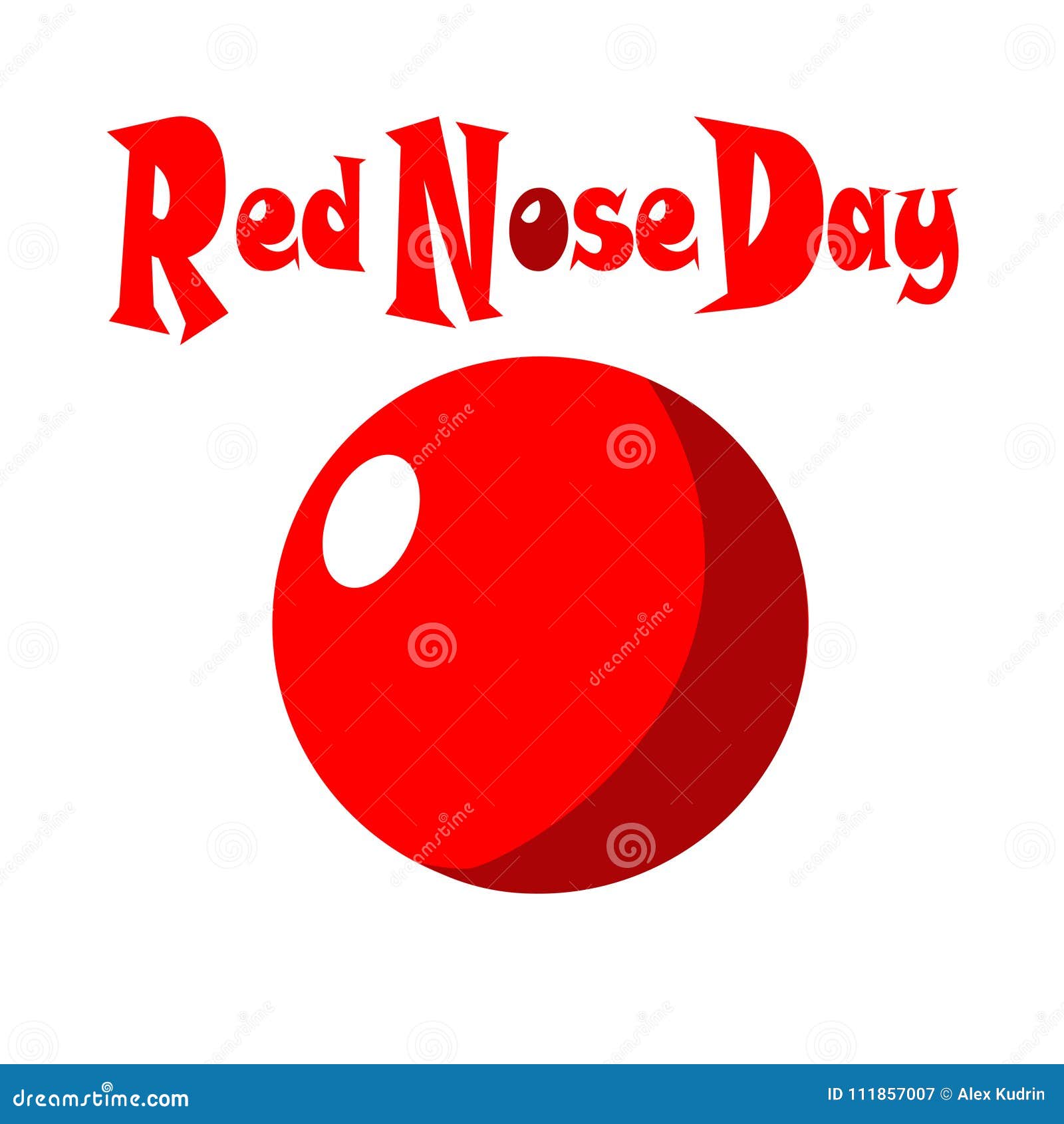 Rode neus vector illustratie. Illustration of humeur - 111857007