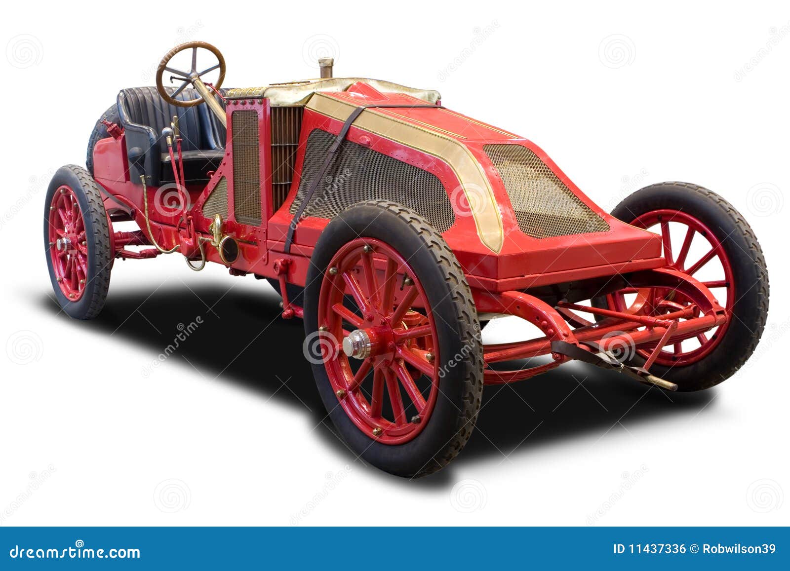Rode Oldtimer stock foto. Image of presentatie, ontwerp - 11437336