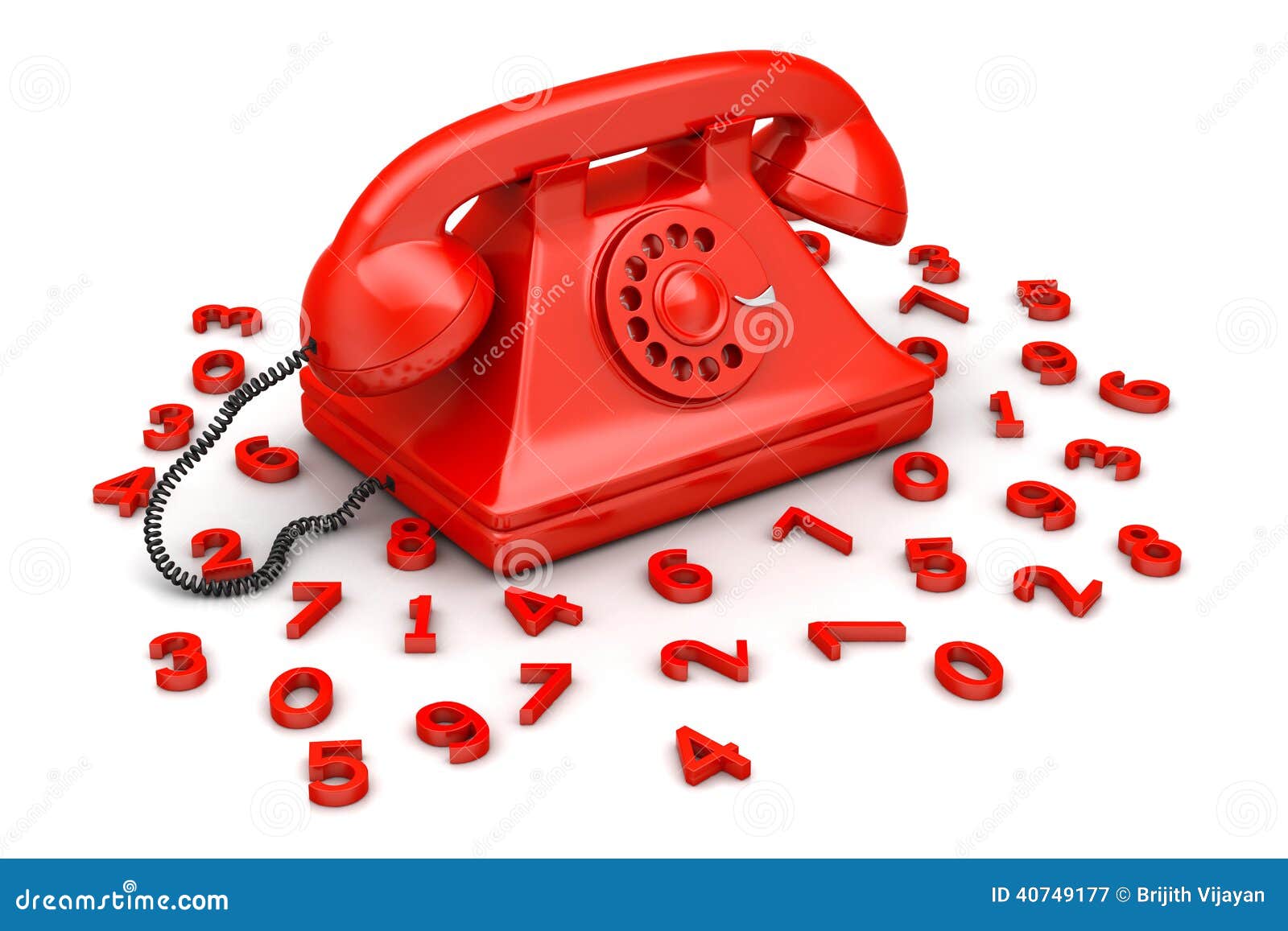Rode ouderwetse telefoon stock afbeelding. Image of koord - 40749177