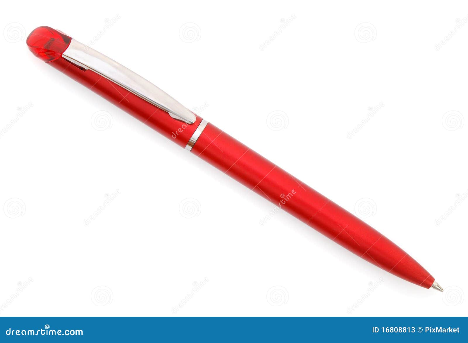 Rode pen stock afbeelding. Image of gegevens, stijl, plastiek - 16808813