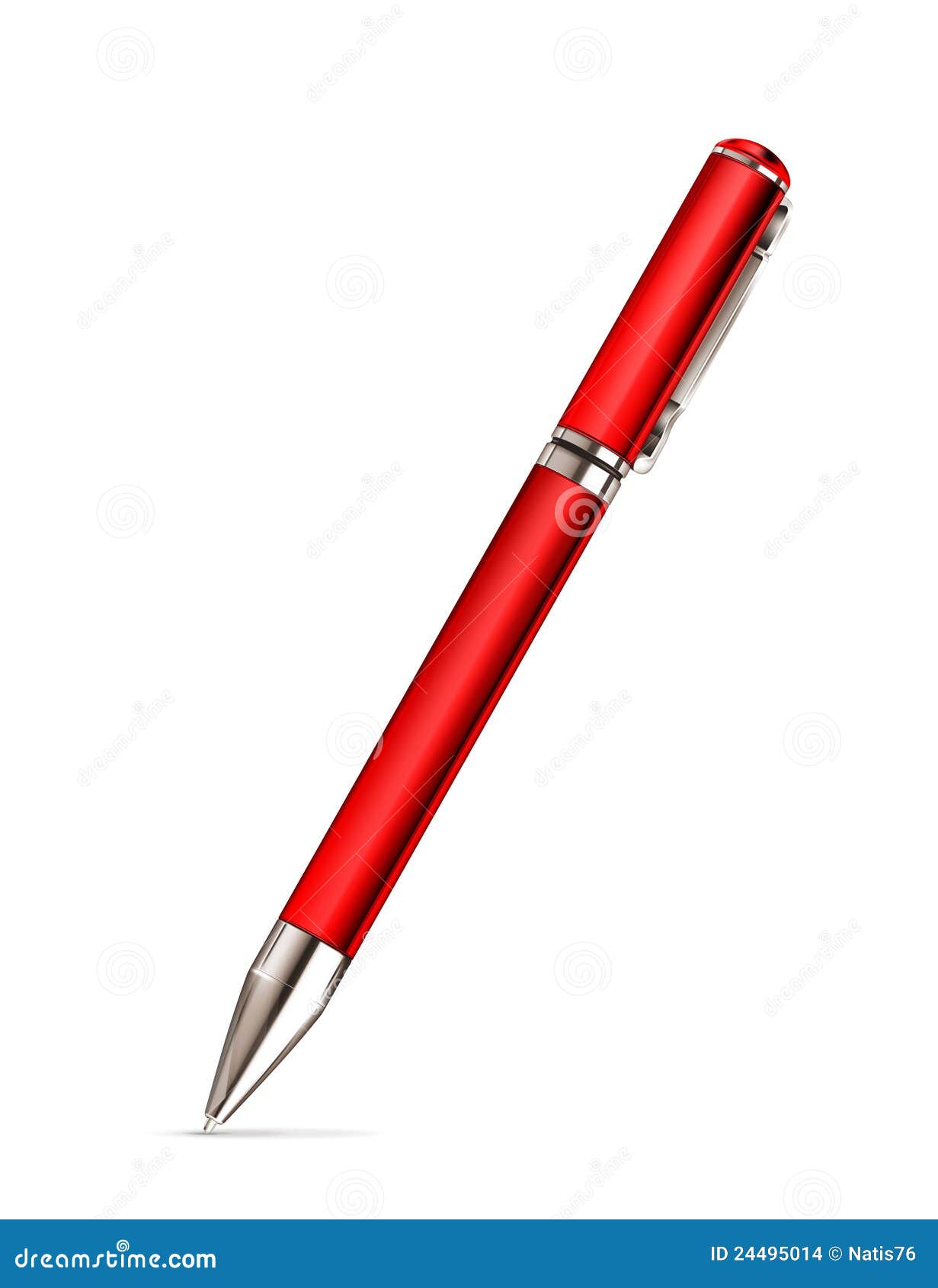 Rode pen vector illustratie. Illustration of instrument - 24495014