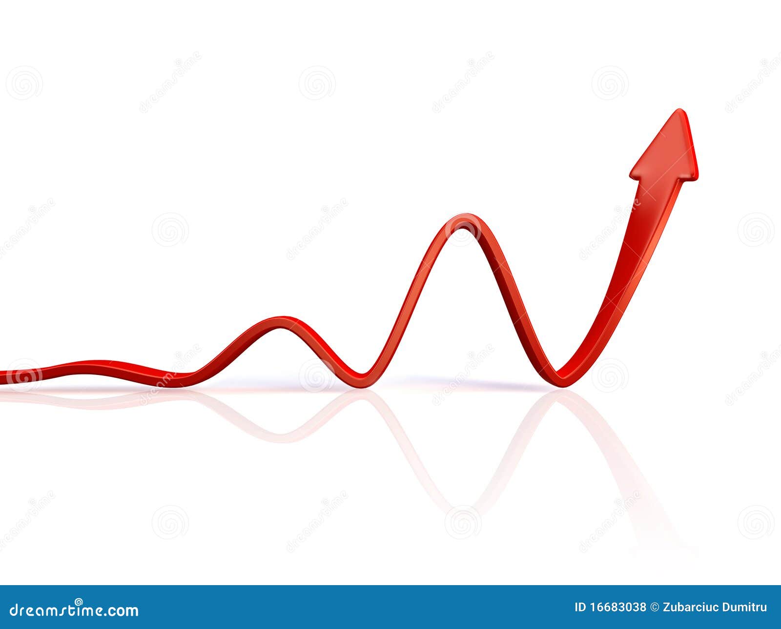 Rode pijl stock illustratie. Illustration of stroom, mededeling - 16683038