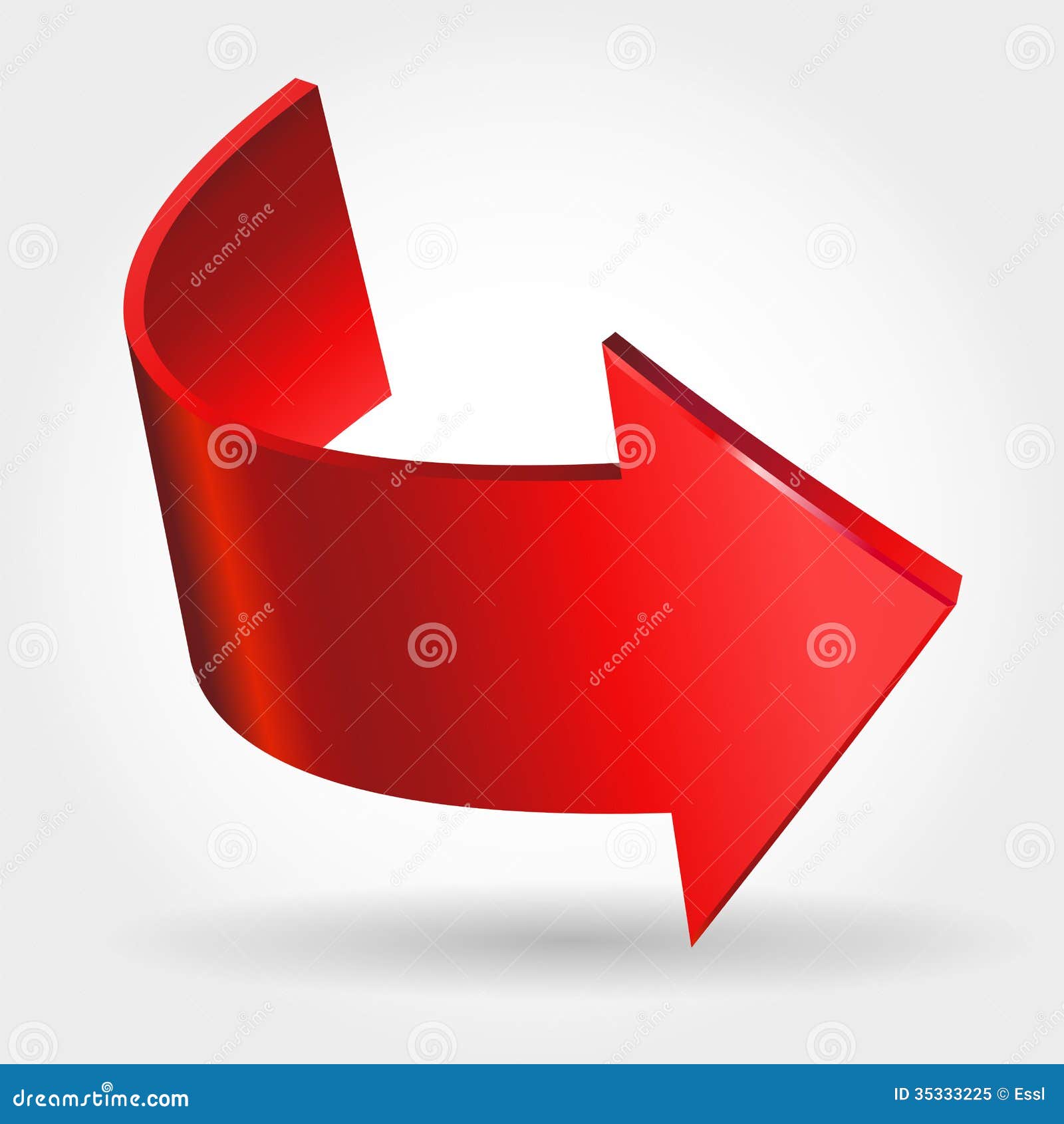 Rode pijl vector illustratie. Illustration of wijzer - 35333225