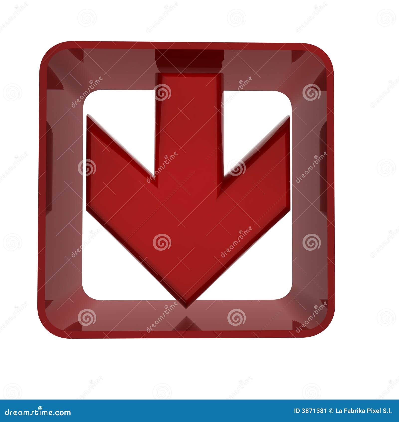 Rode pijl stock illustratie. Illustration of wijzer, gids - 3871381