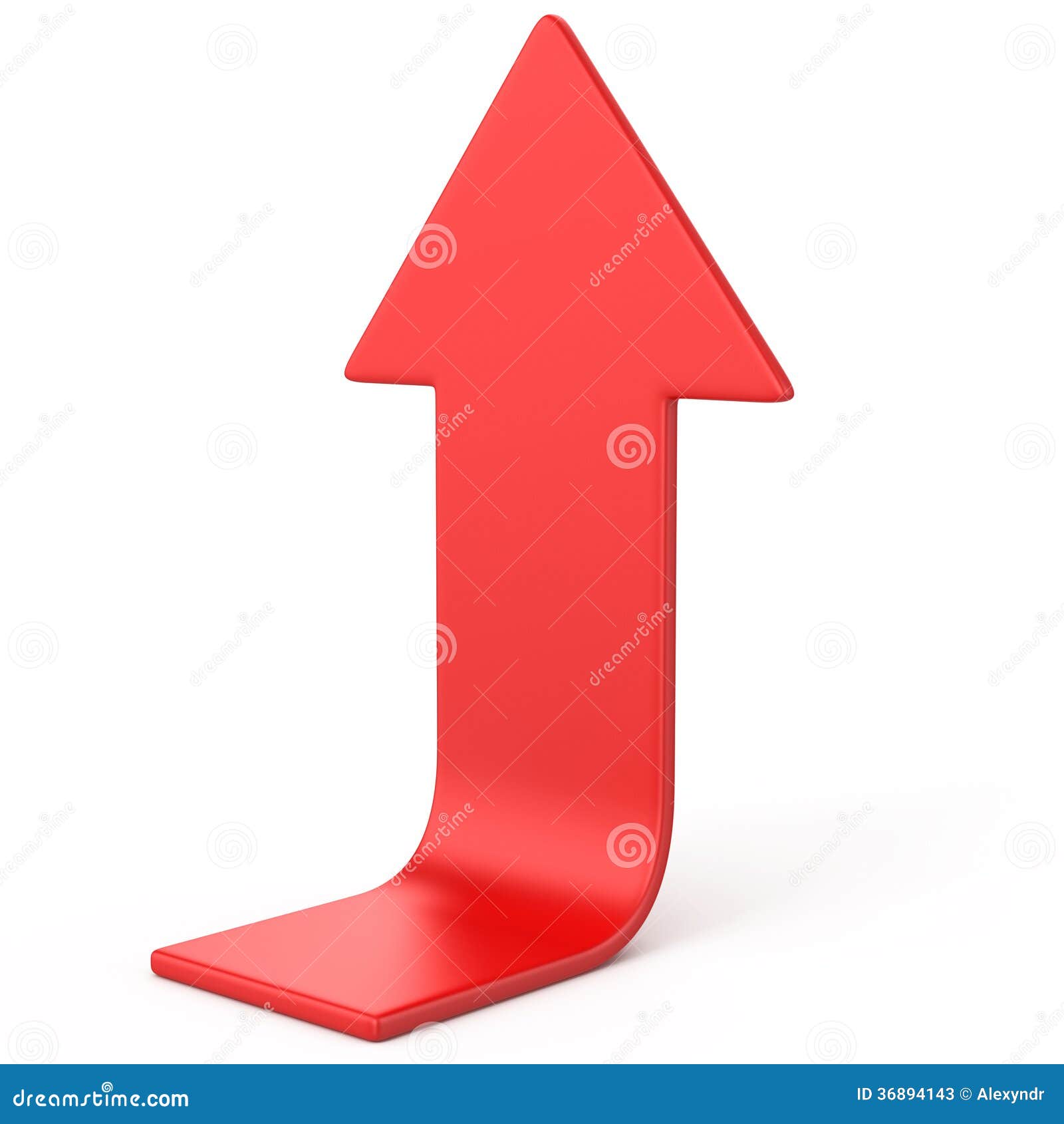 Rode pijl omhoog stock illustratie. Illustration of onderaan - 36894143