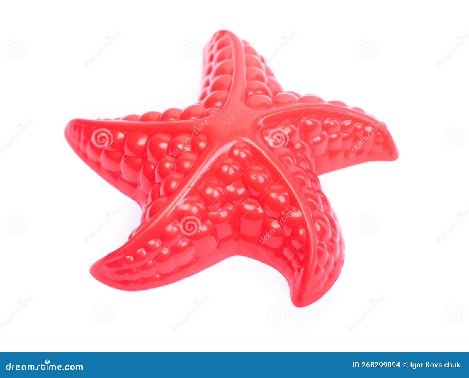 Rode plastic zeester stock foto. Image of minimaal, zeeschelp - 268299094