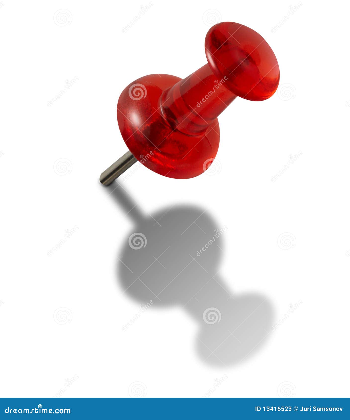 Rode punaise. stock afbeelding. Image of punaise, speld - 13416523