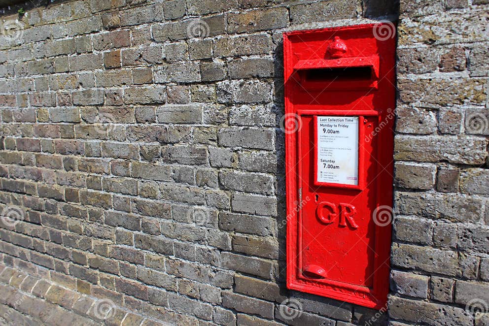 Rode Royal Mail-postbus Engeland Redactionele Stock Afbeelding - Image ...