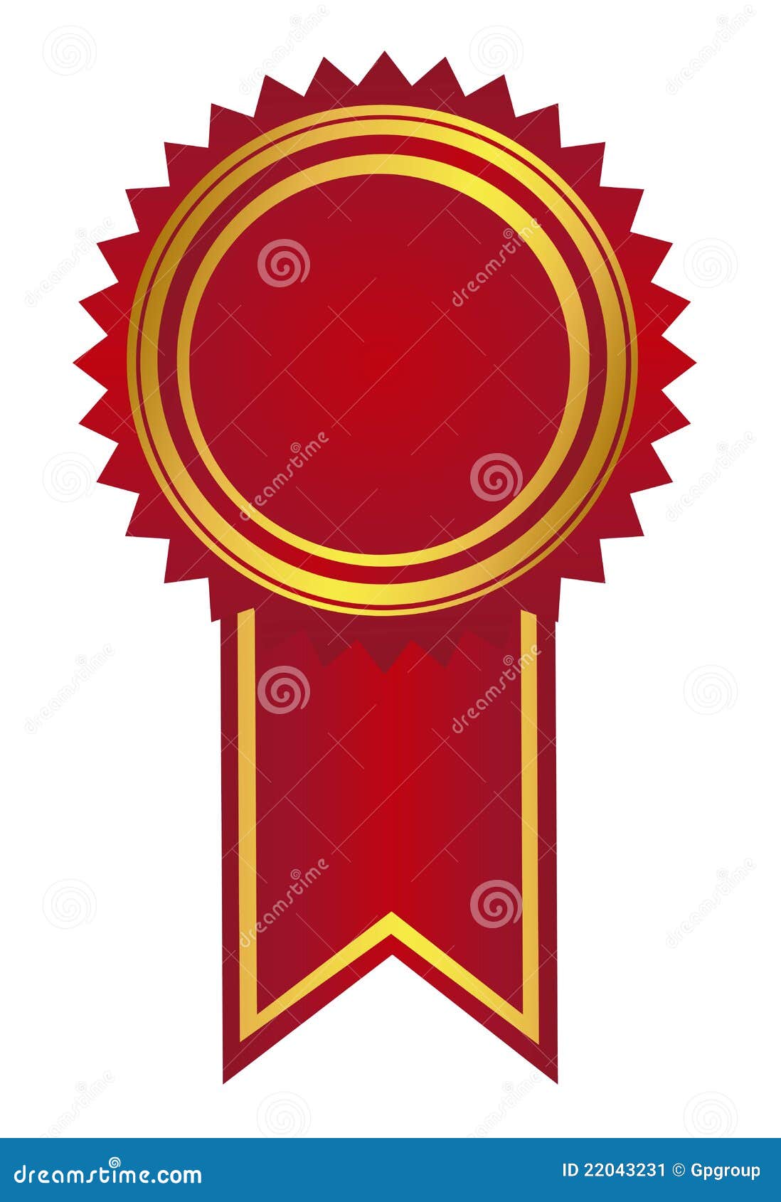 Rode rozet vector illustratie. Illustration of cadeau - 22043231