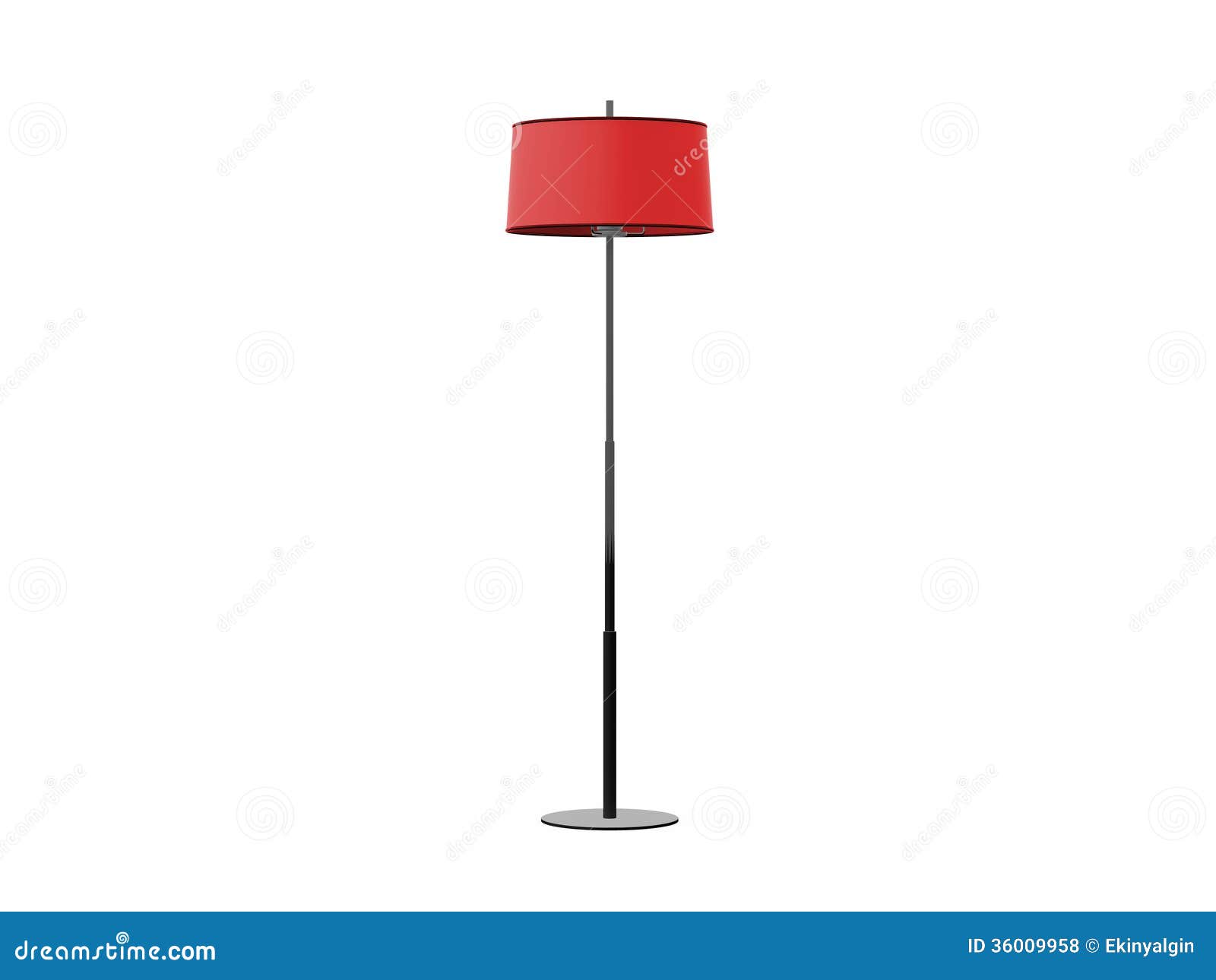 Rode Staande lamp stock illustratie. Illustration of kennis - 36009958