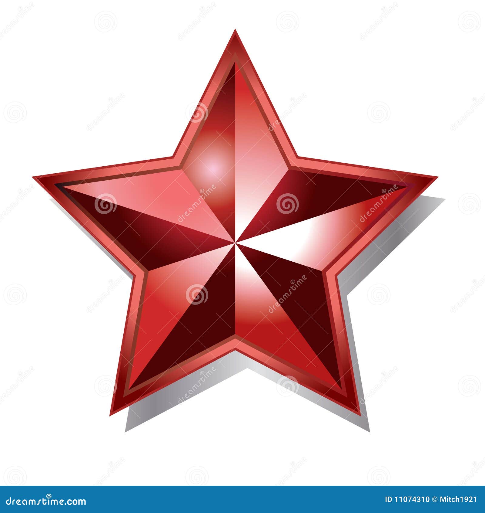 Rode ster vector illustratie. Illustration of helder - 11074310