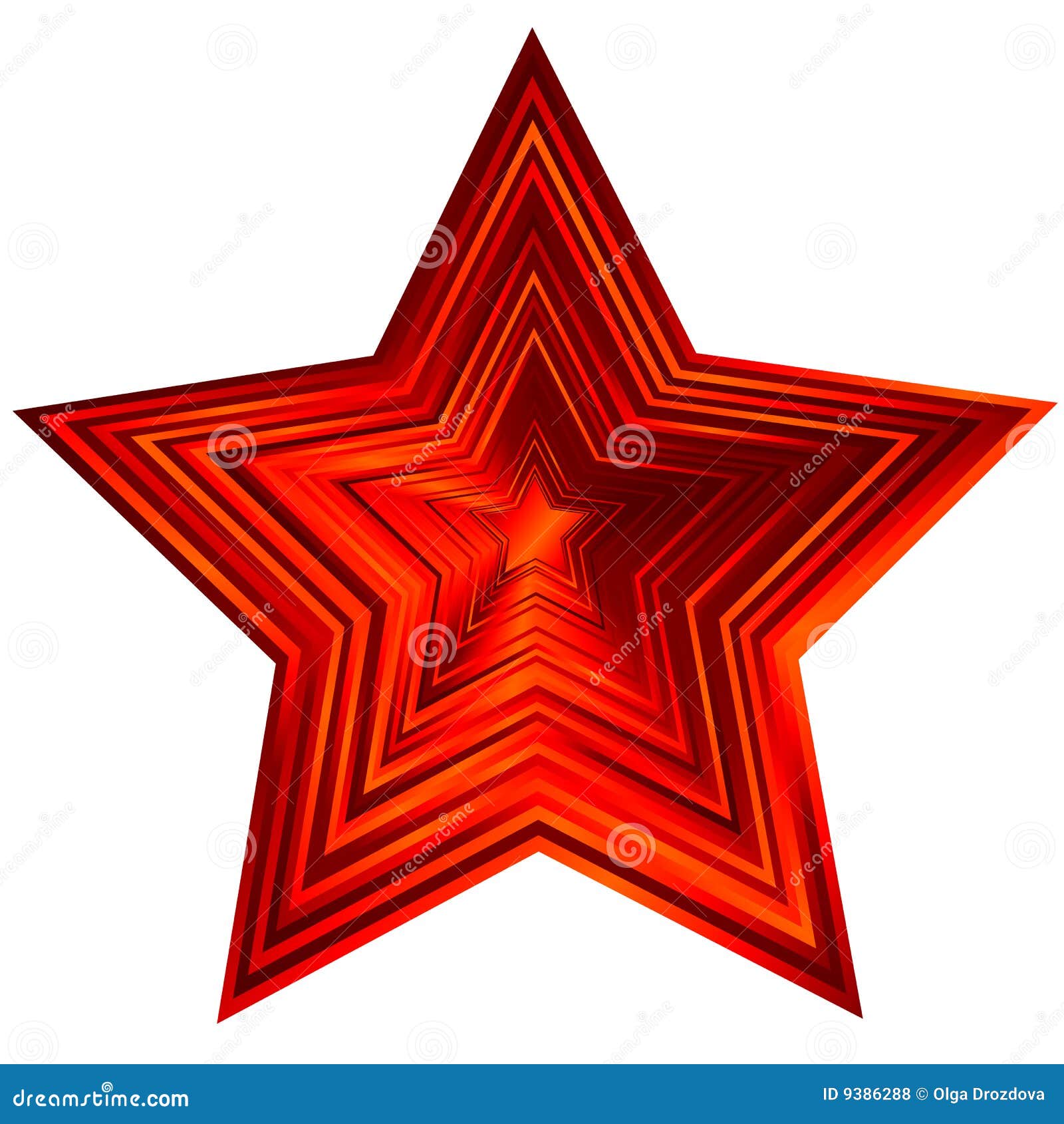 Rode ster (vector) vector illustratie. Illustration of ontwerp - 9386288