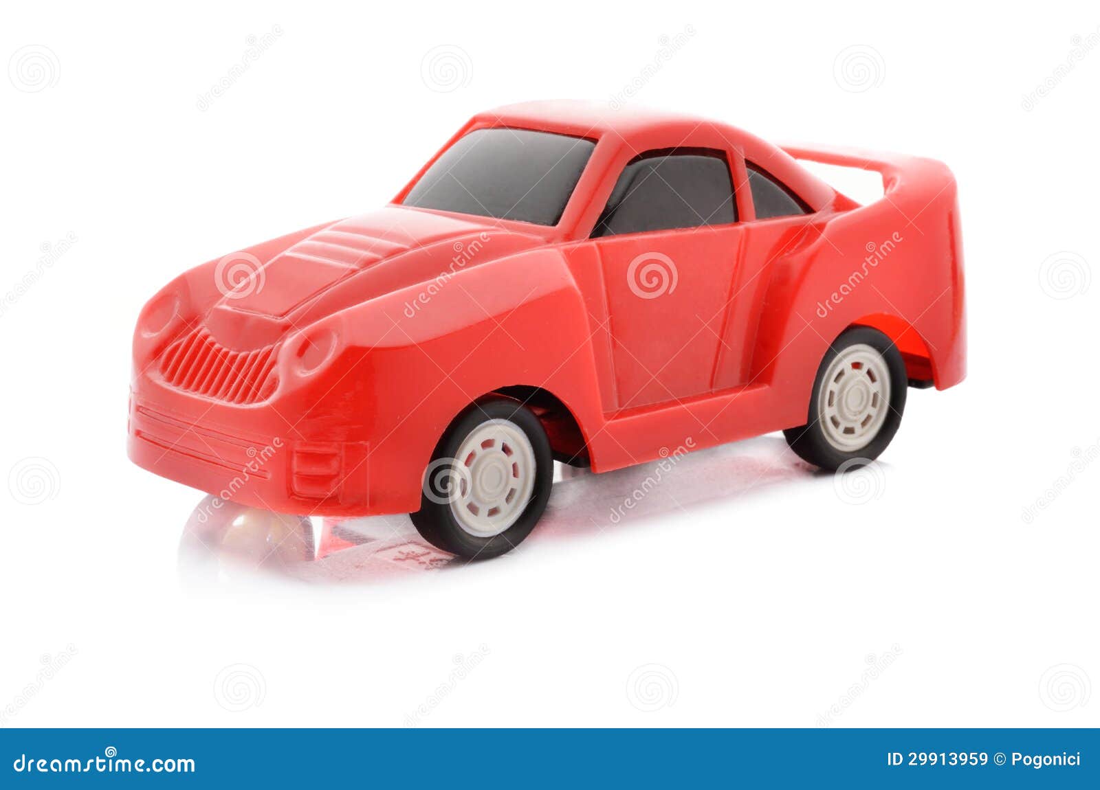 Rode stuk speelgoed auto stock afbeelding. Image of cadeau - 29913959