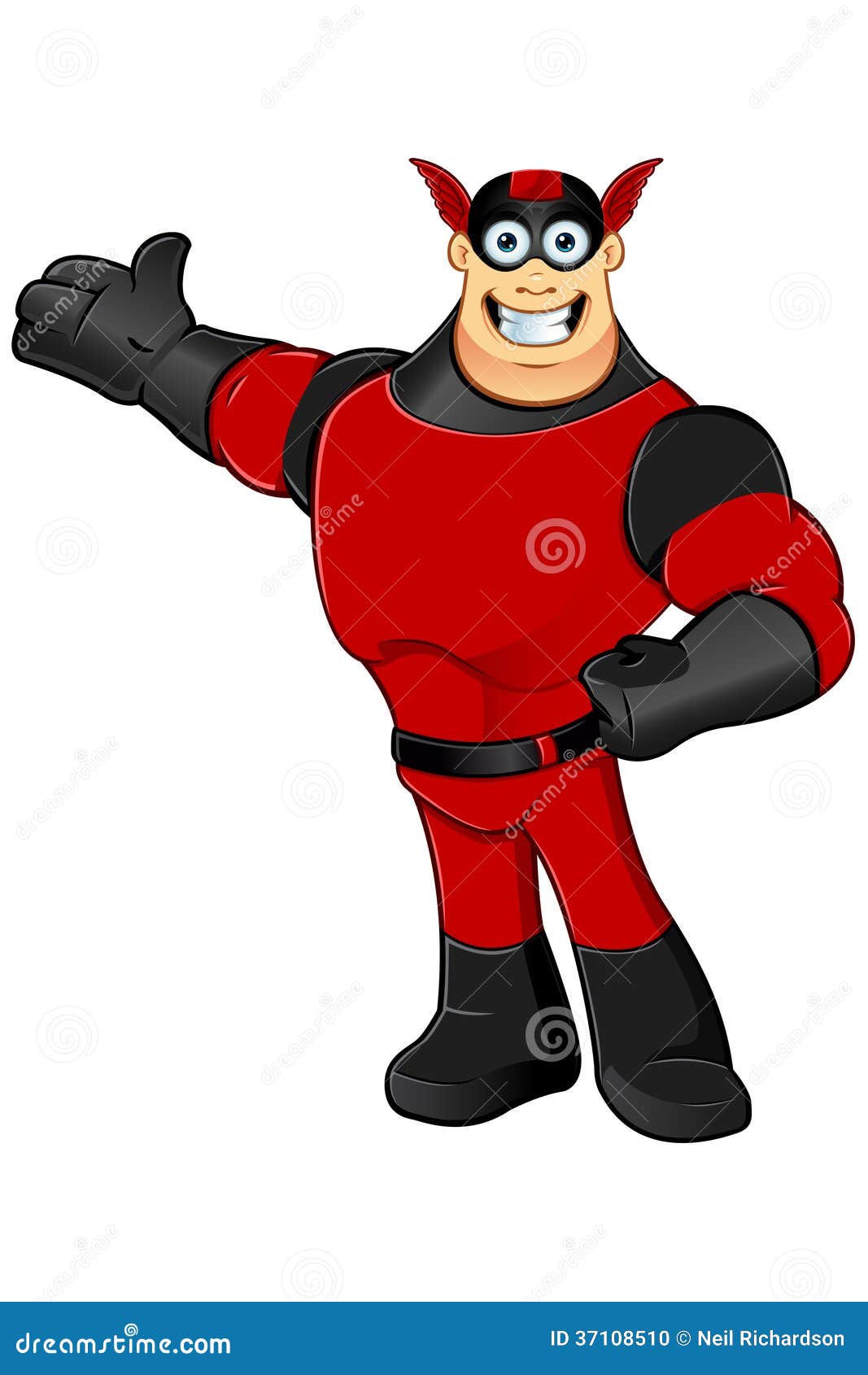 Rode Superhero Die - Voorstellen Vector Illustratie - Illustration of ...