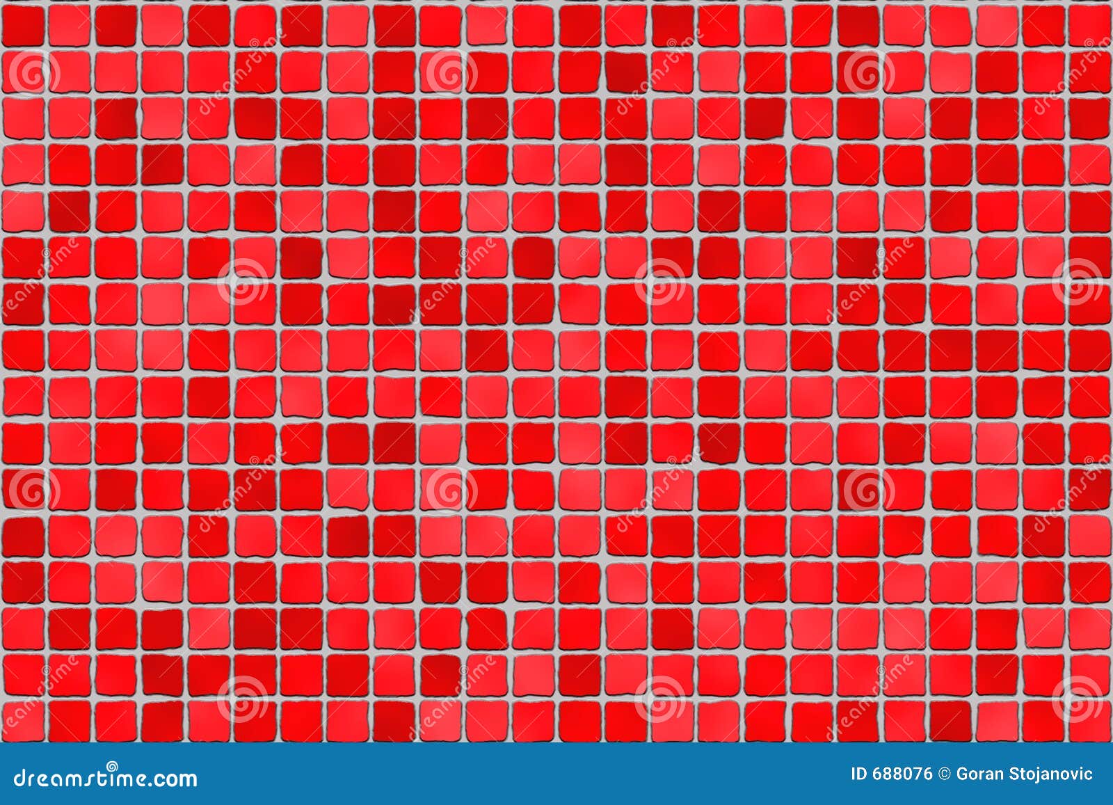 Rode tegels - mozaïek stock foto. Image of glans, vuil - 688076