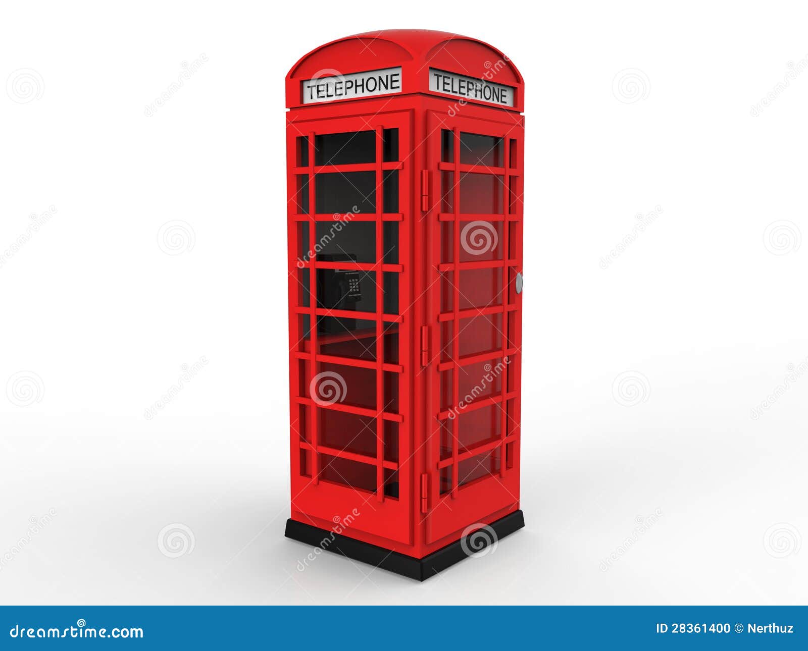 Rode Telefooncel stock illustratie. Illustration of achtergrond - 28361400