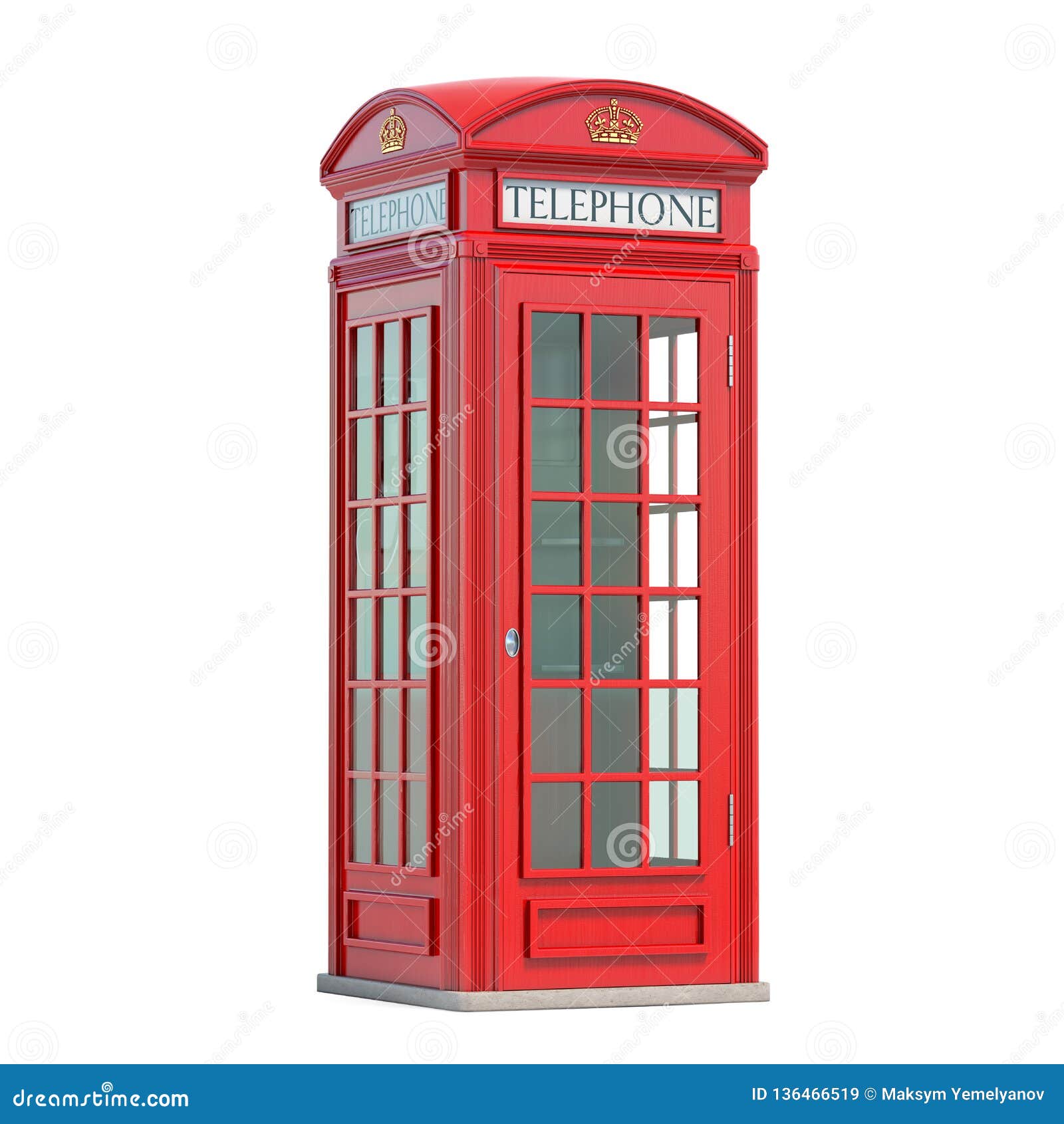 Rode Telefooncel Britse En Engelse Symbool Het Van Londen, Redactionele ...