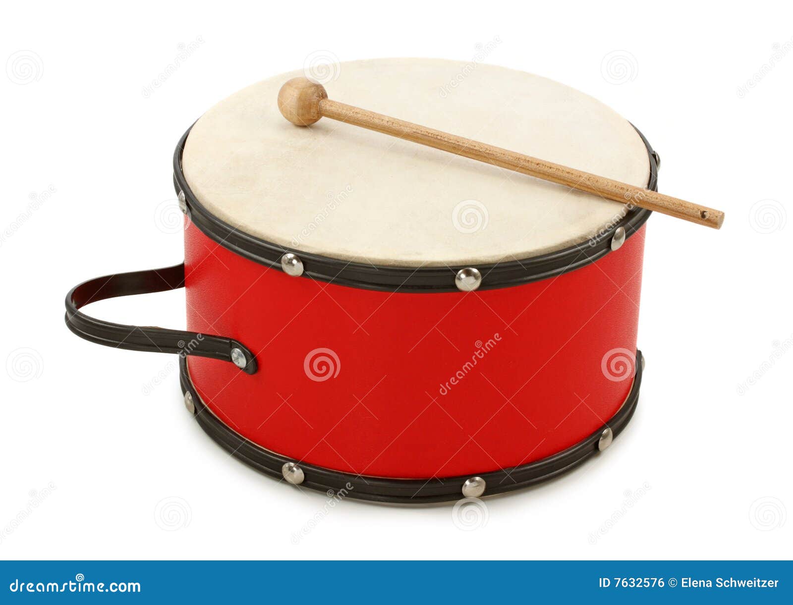Rode trommel stock foto. Image of muzikaal, traditioneel - 7632576