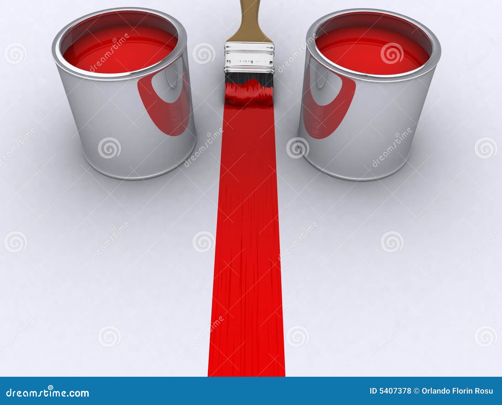 Rode verf stock illustratie. Illustration of herversieren - 5407378