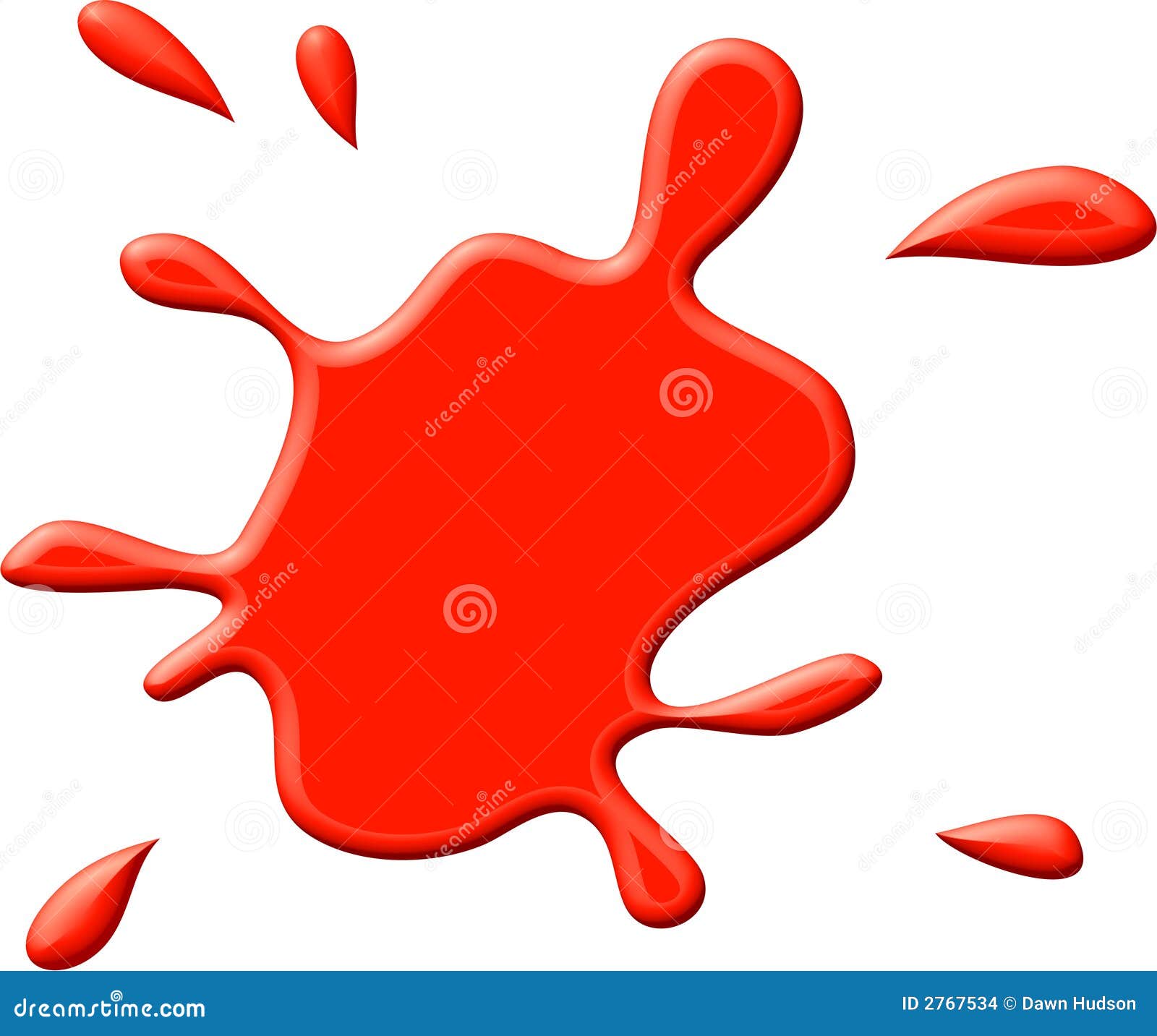 Rode verf splodge stock illustratie. Illustration of rood - 2767534