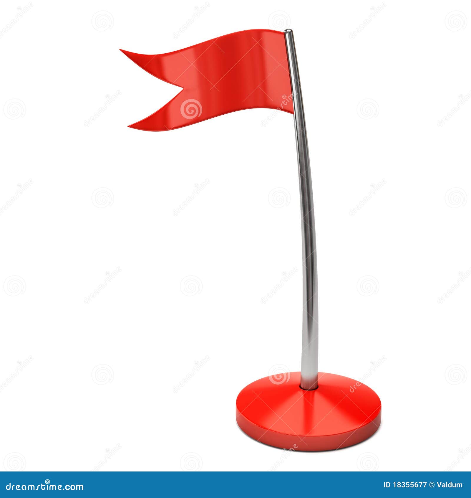 Rode vlag stock illustratie. Illustration of illustratie - 18355677