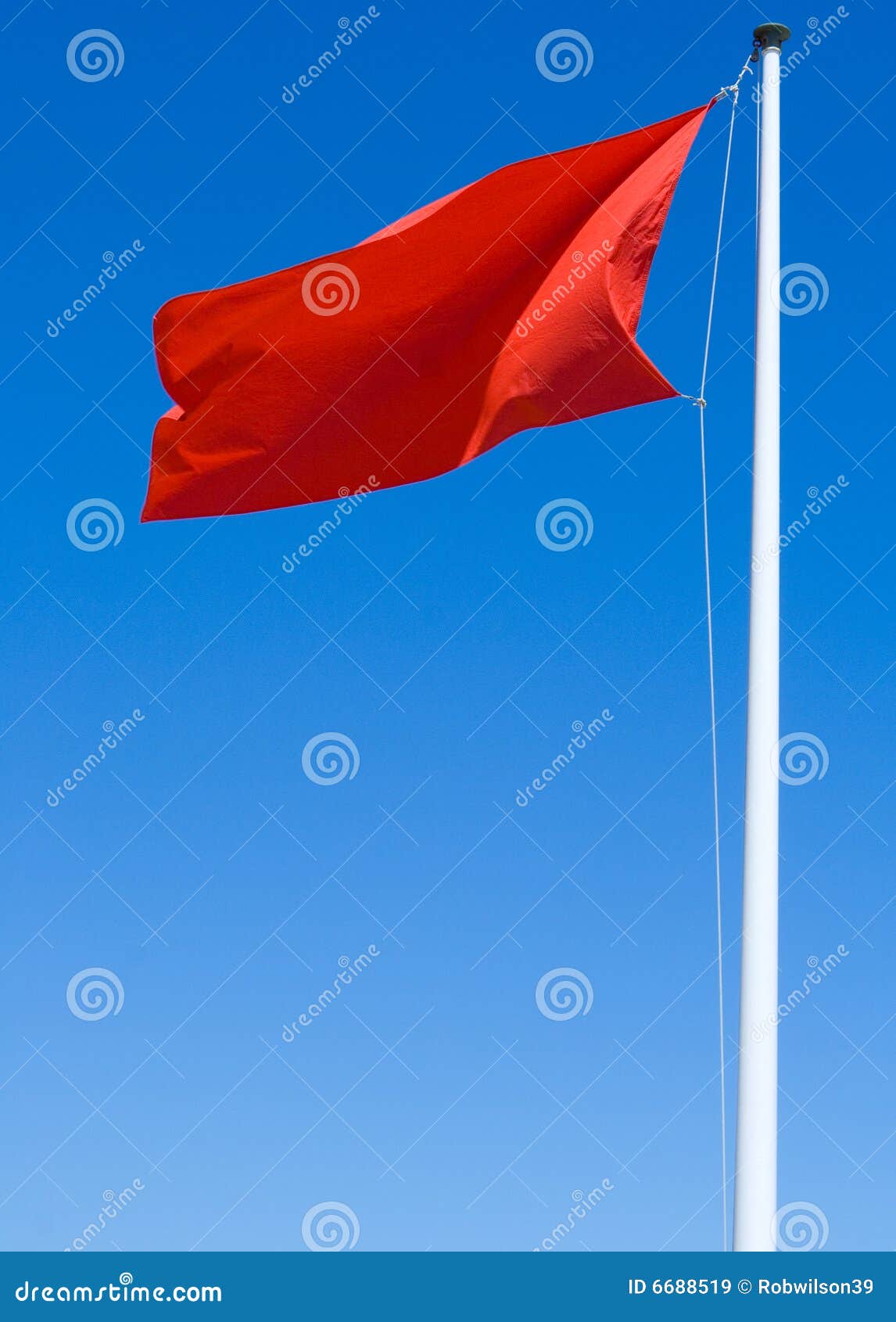 Rode Vlag stock afbeelding. Image of branding, vlag, rood - 6688519