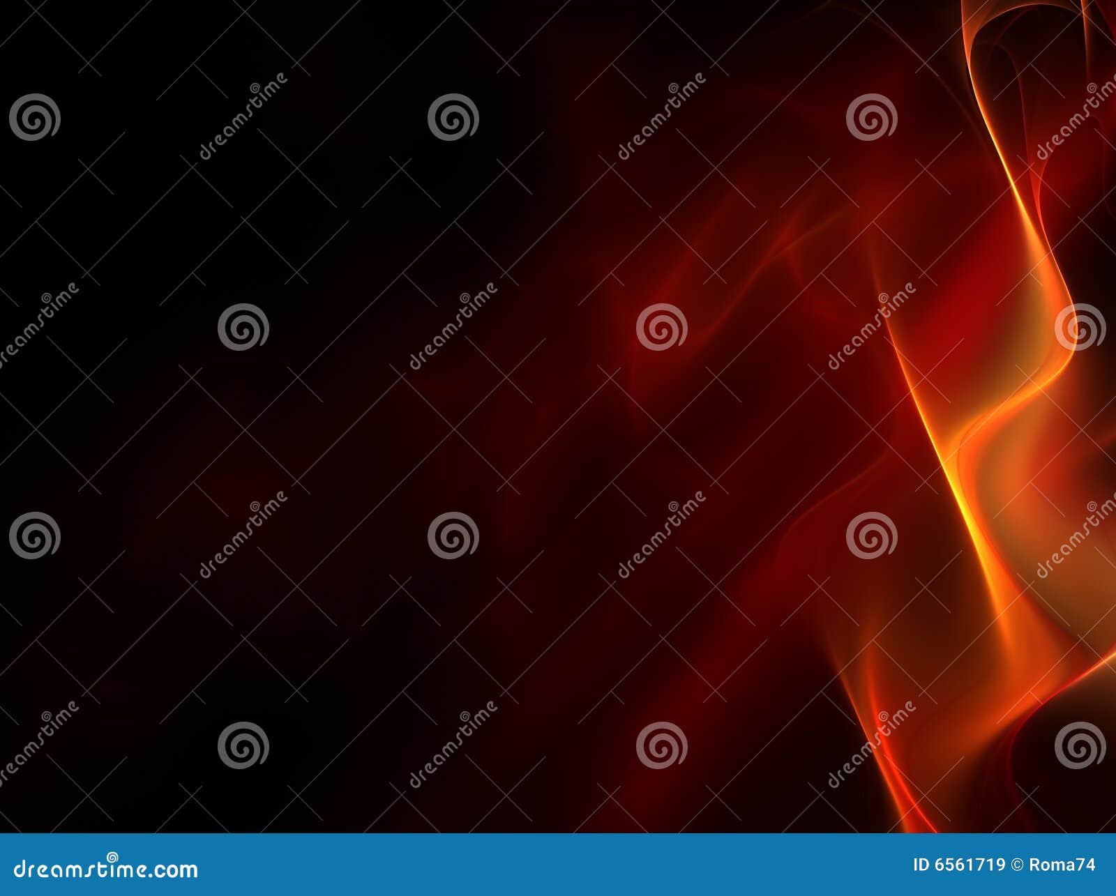 Rode vlam stock illustratie. Illustration of fractal, schilderij - 6561719
