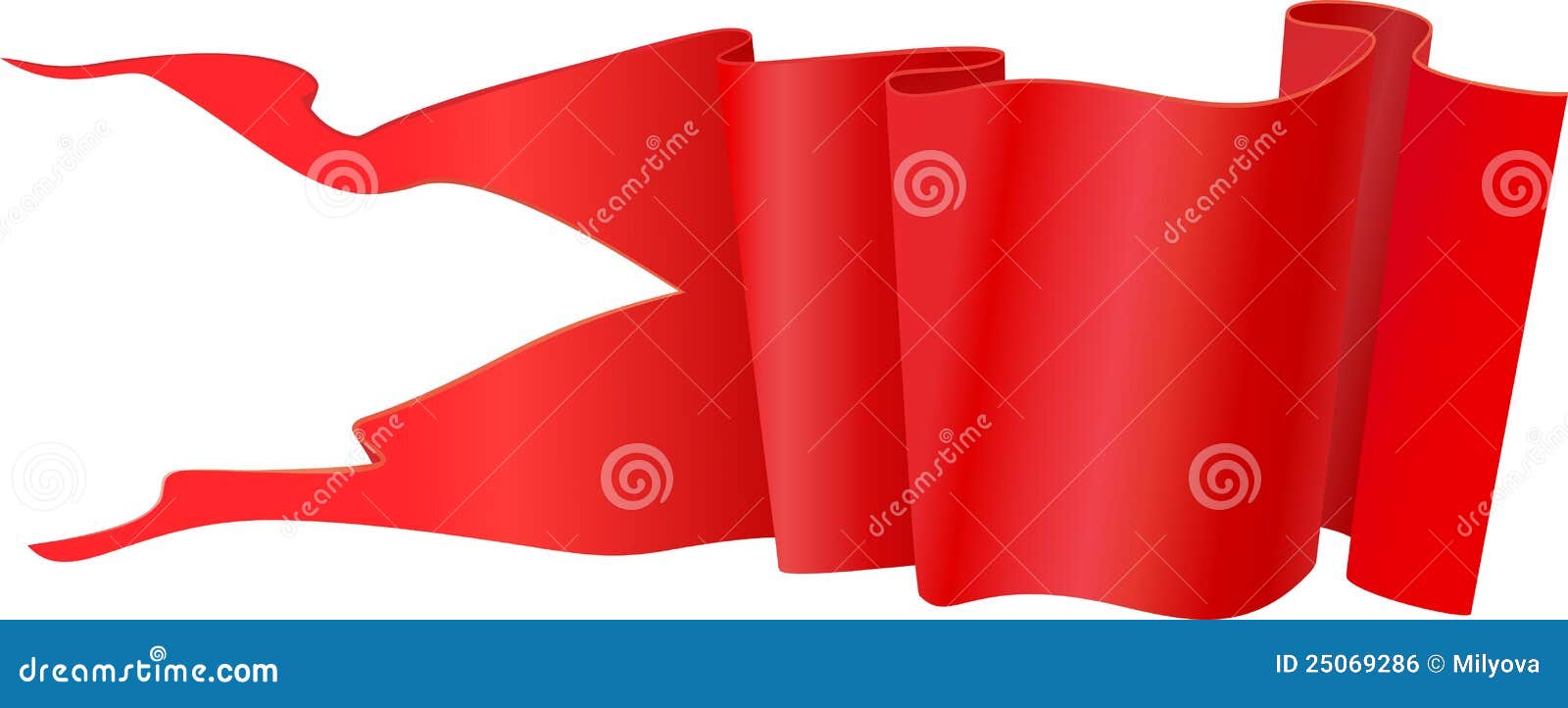 Rode wimpel vector illustratie. Illustration of wimpel - 25069286