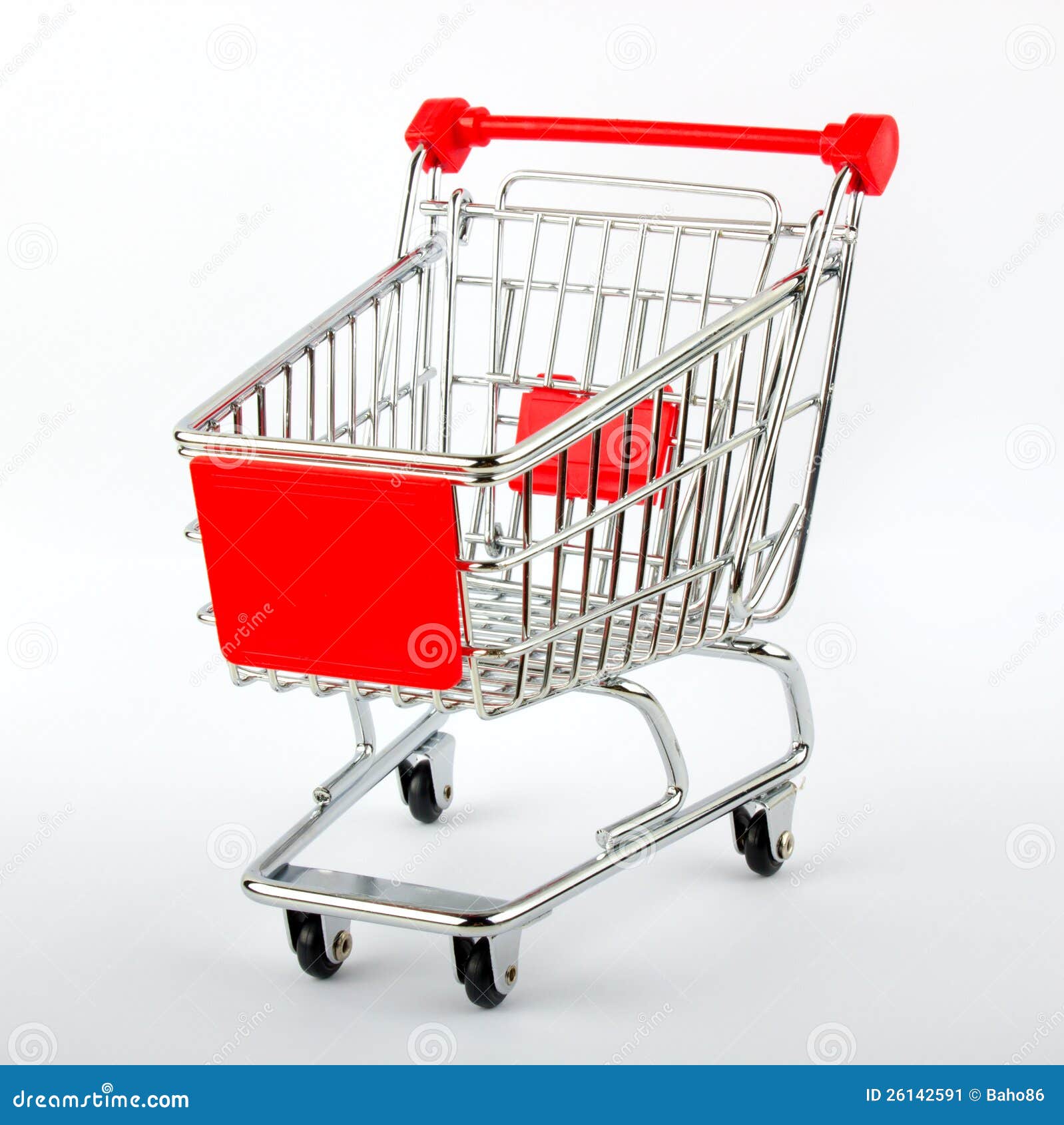 Rode winkelkar stock afbeelding. Afbeelding bestaande uit mini - 26142591