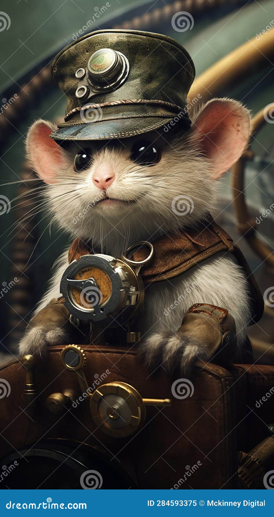 Small Rodent Pirate Character, Created Using Ai Generative. Stock ...