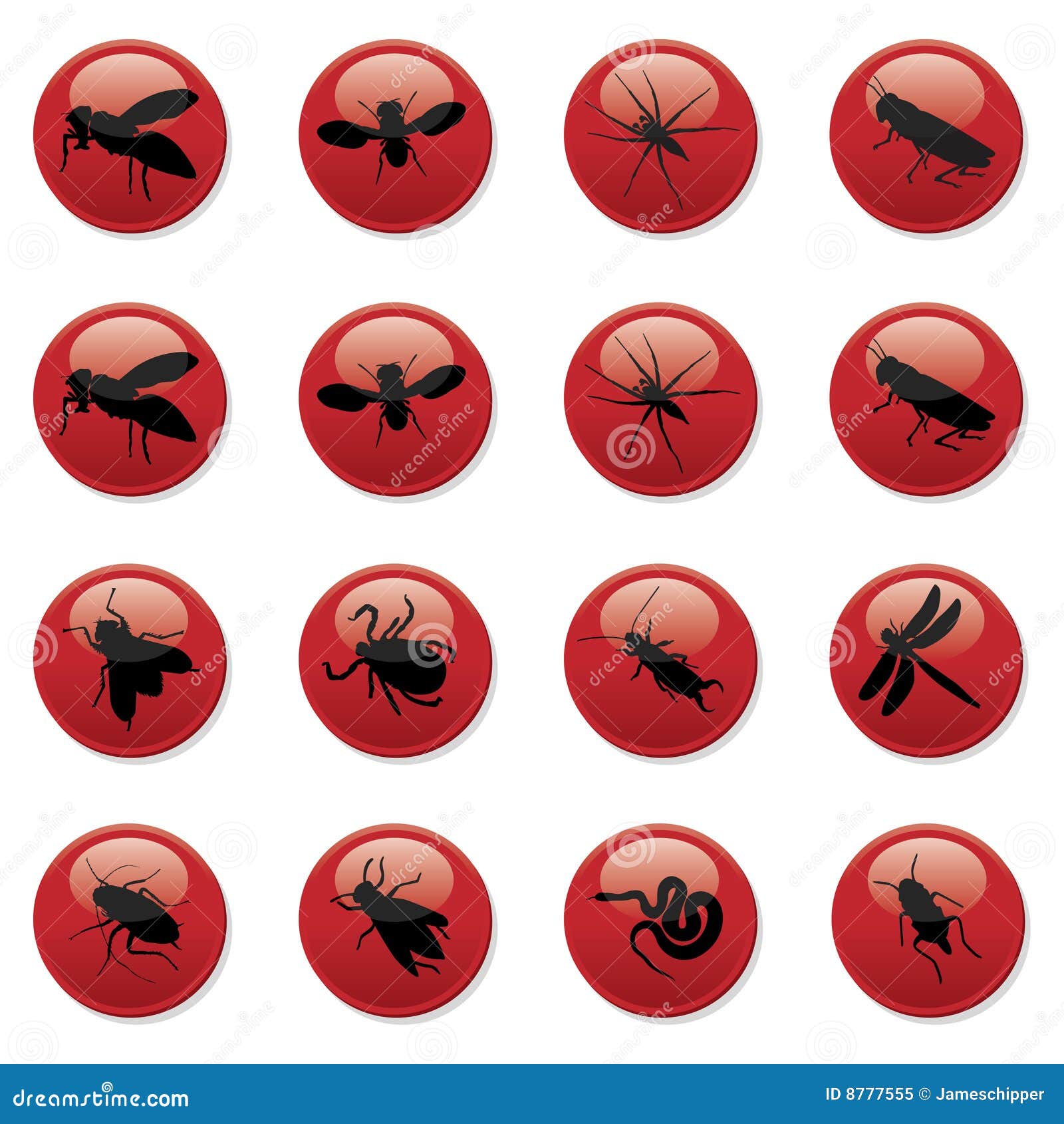 Rodent And Pest Signs Vector Illustration | CartoonDealer.com #8777560