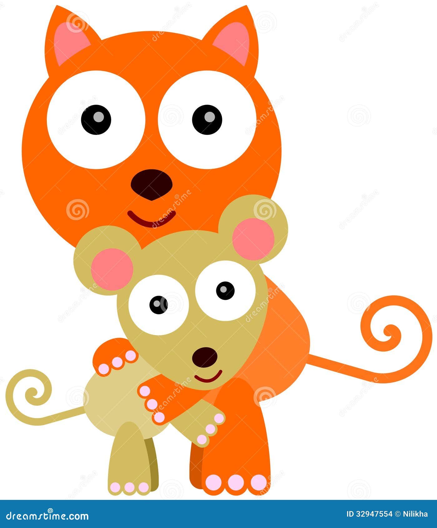 Rodent s love stock illustration. Illustration of friend - 32947554